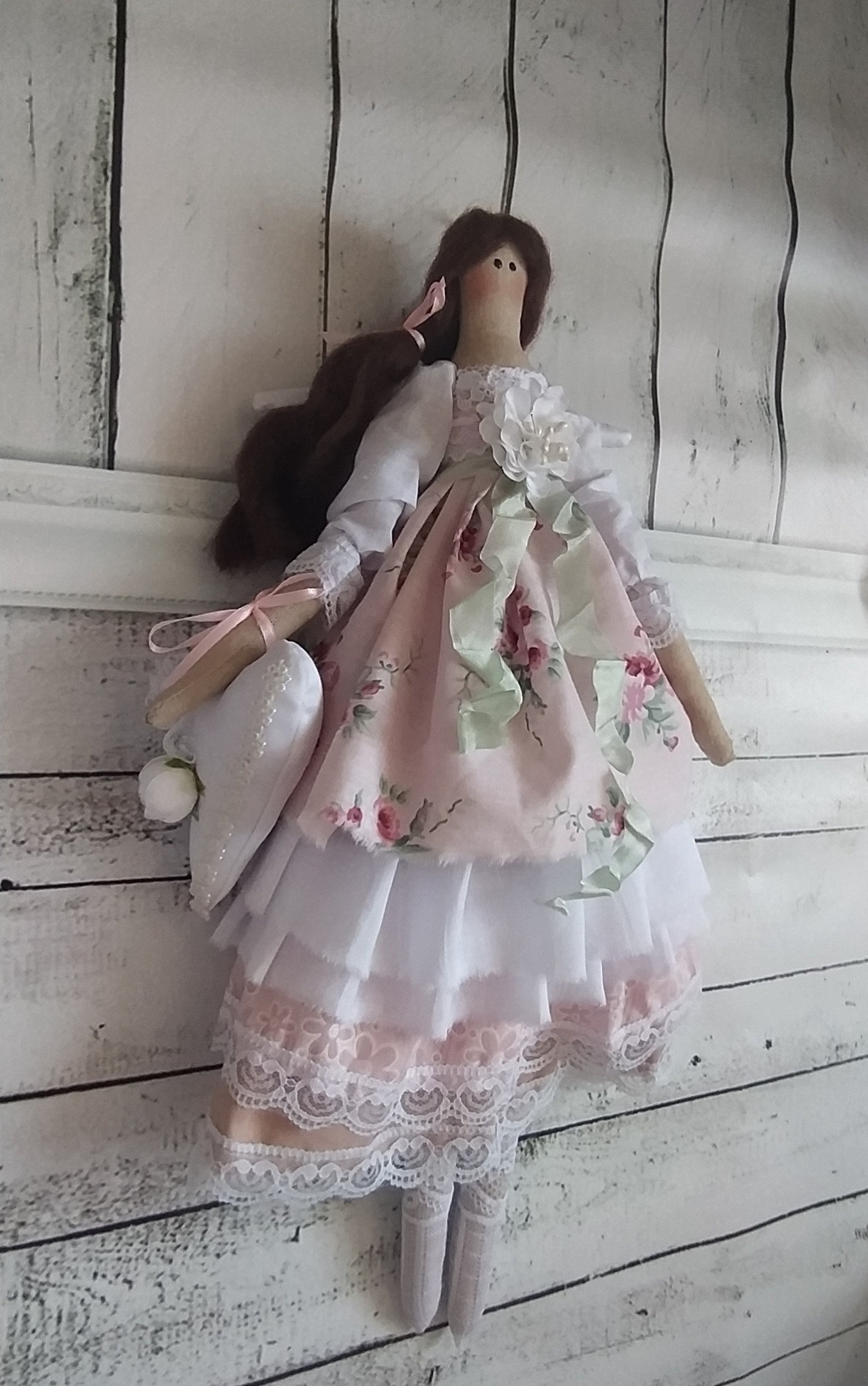 Original Tilda Doll Angel in White and Rose - Etsy