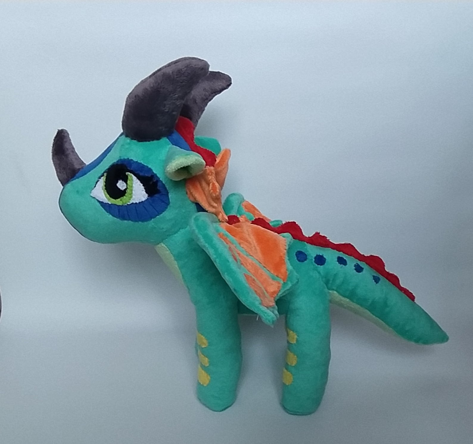 Wings of Fire Dragon Castom Plush Toy Rainwing - Etsy