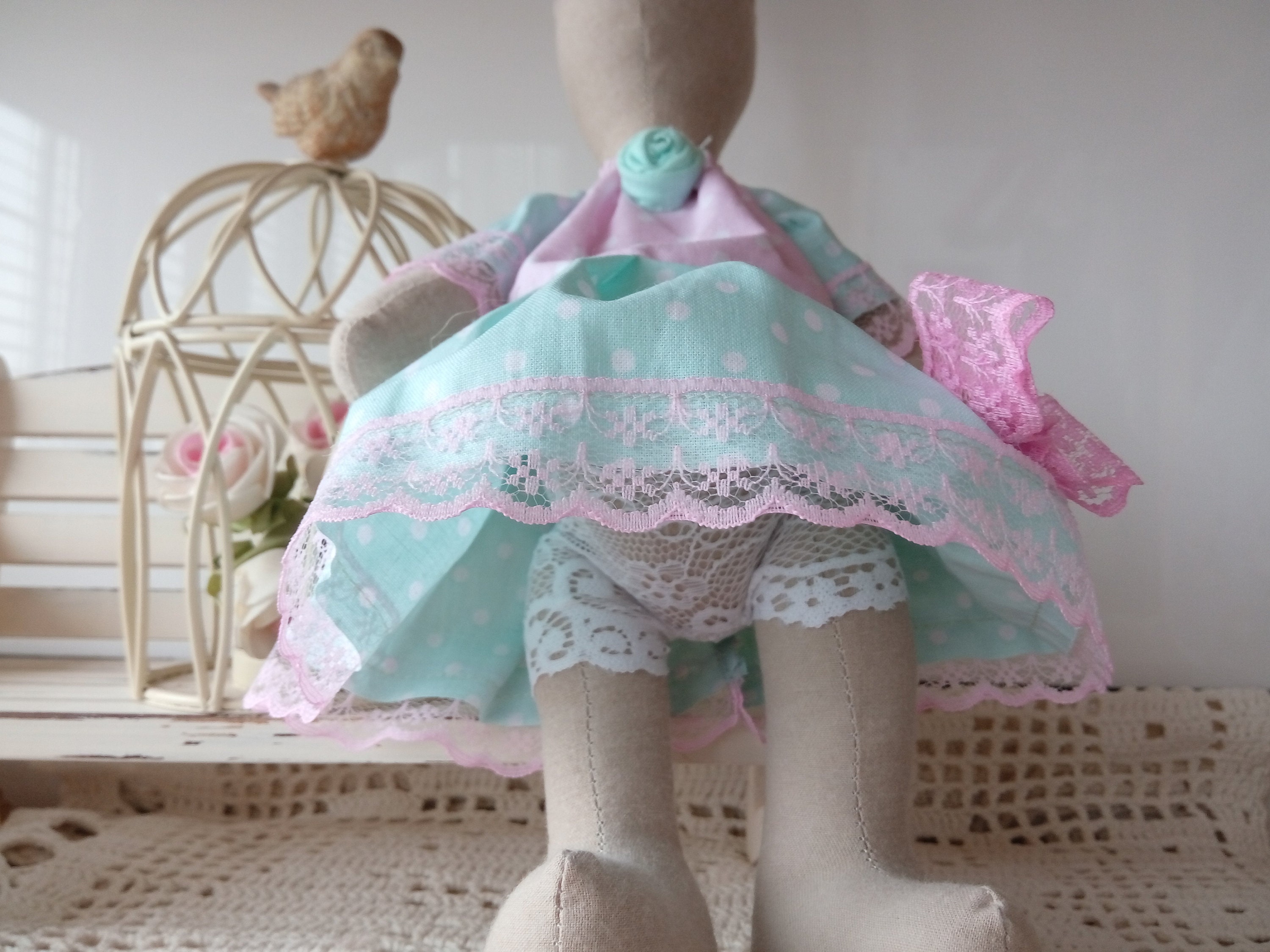 Textile Bunny Girl Tilda - Etsy