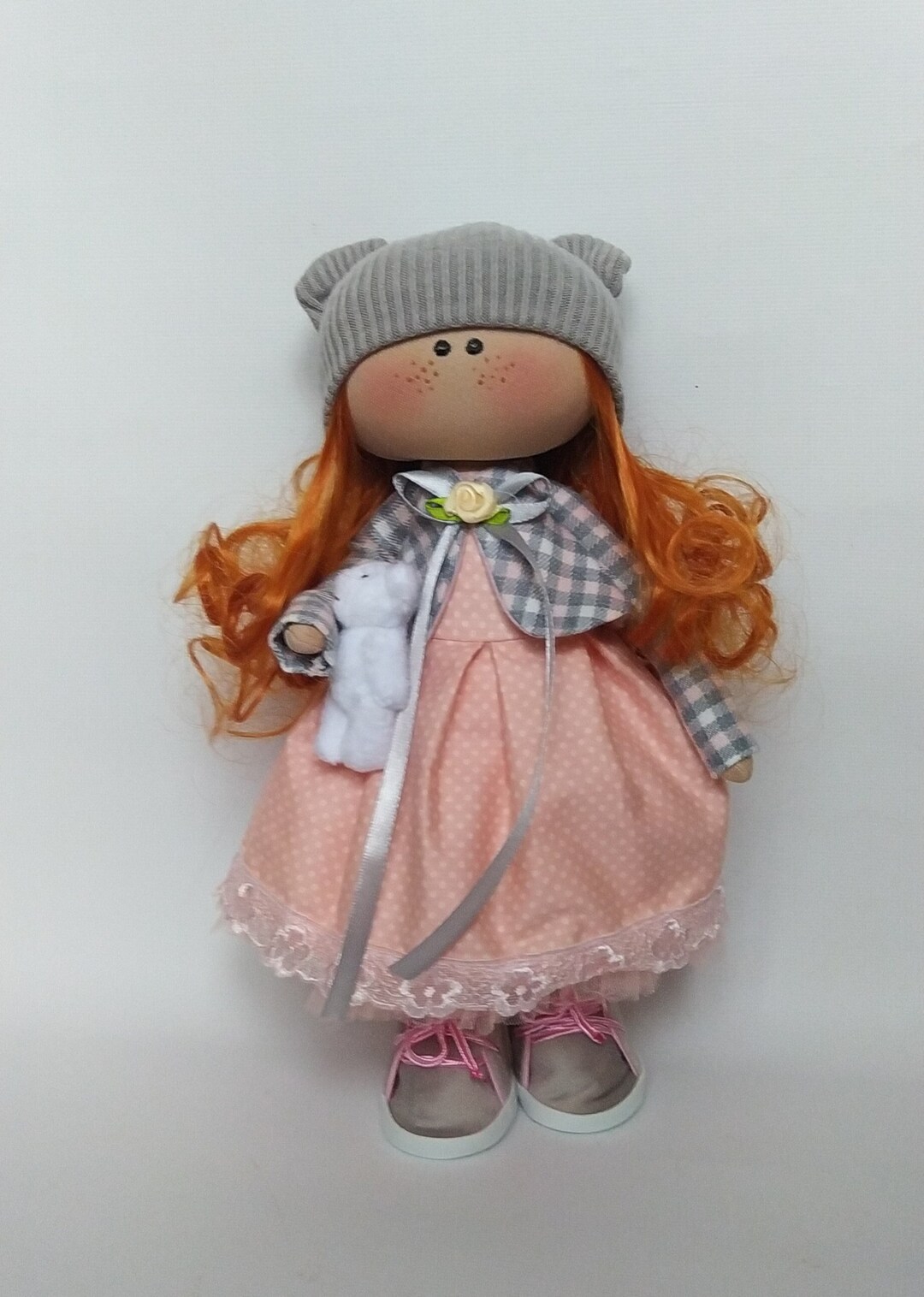 Textil Tilda Doll With Small Toy, Sewing Toy - Etsy