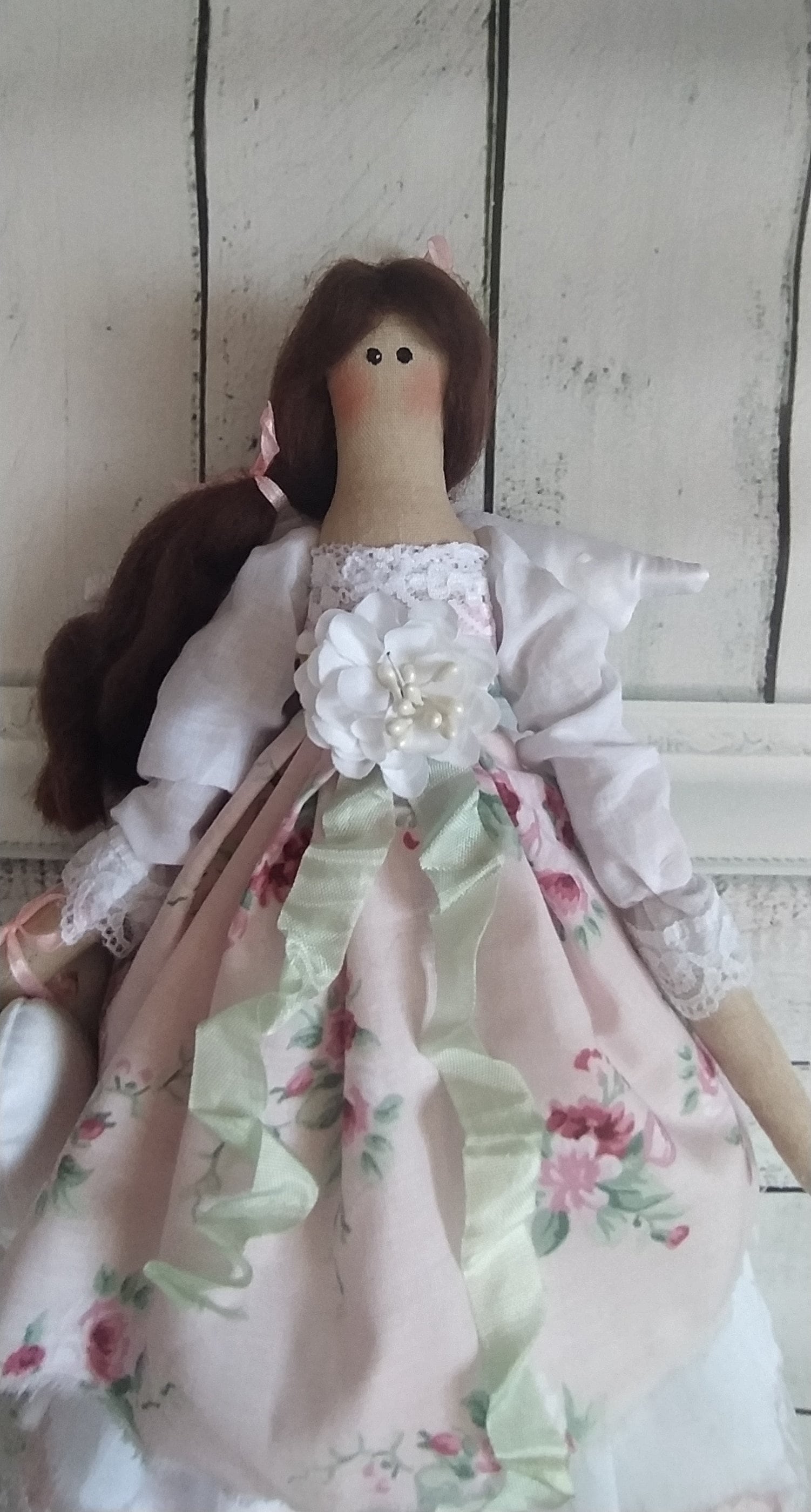 Original Tilda Doll Angel in White and Rose - Etsy