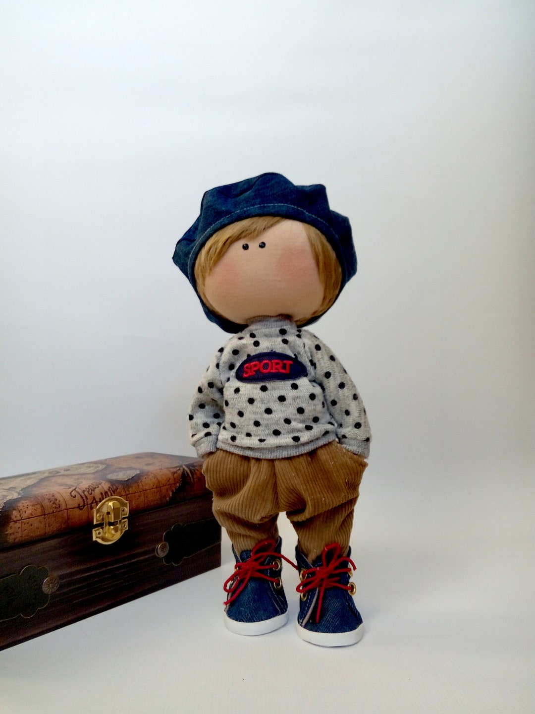 Textil Tilda Doll Boy Sewing Toy, Interior Figure - Etsy