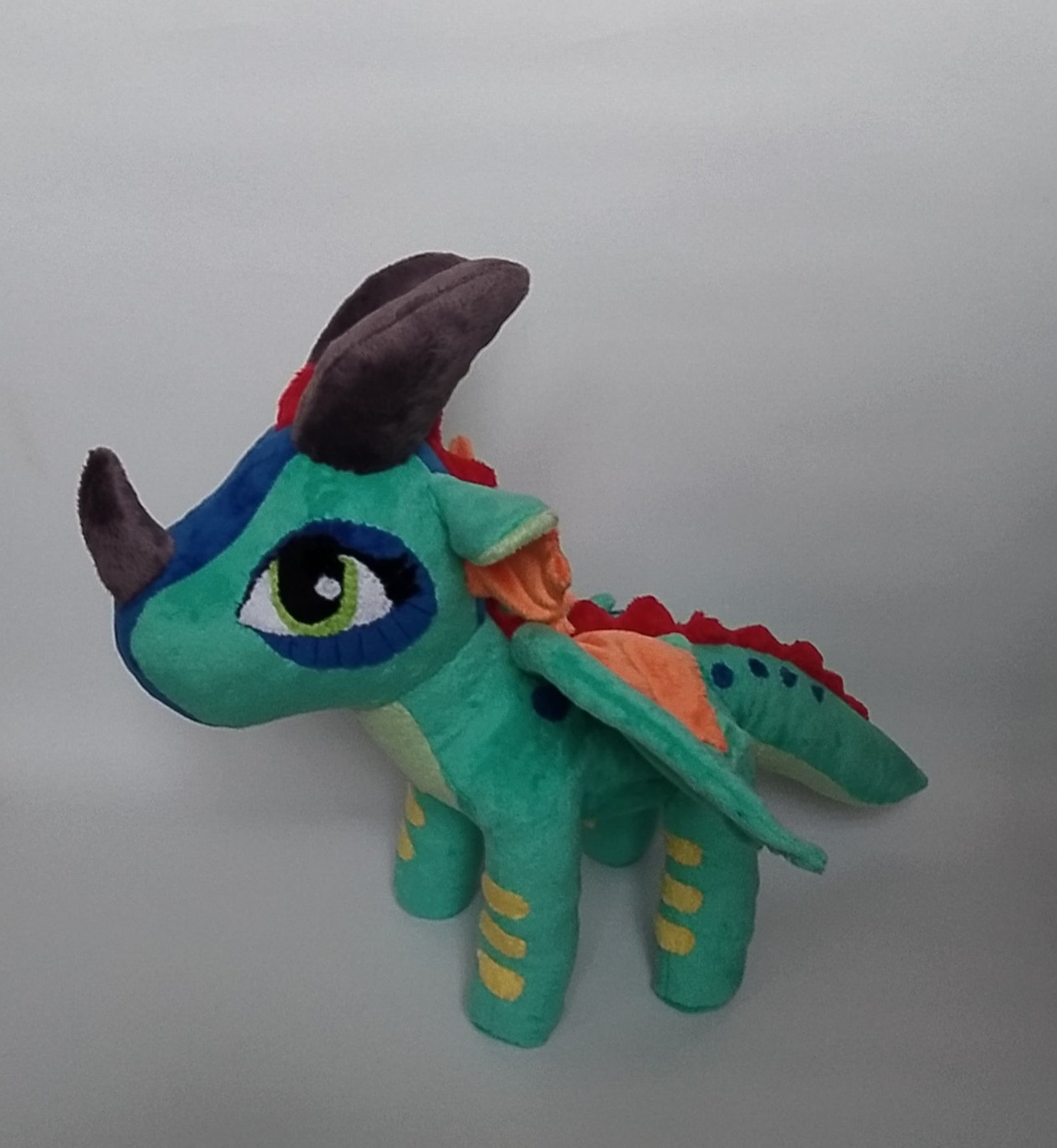 Wings of Fire Dragon Castom Plush Toy Rainwing - Etsy