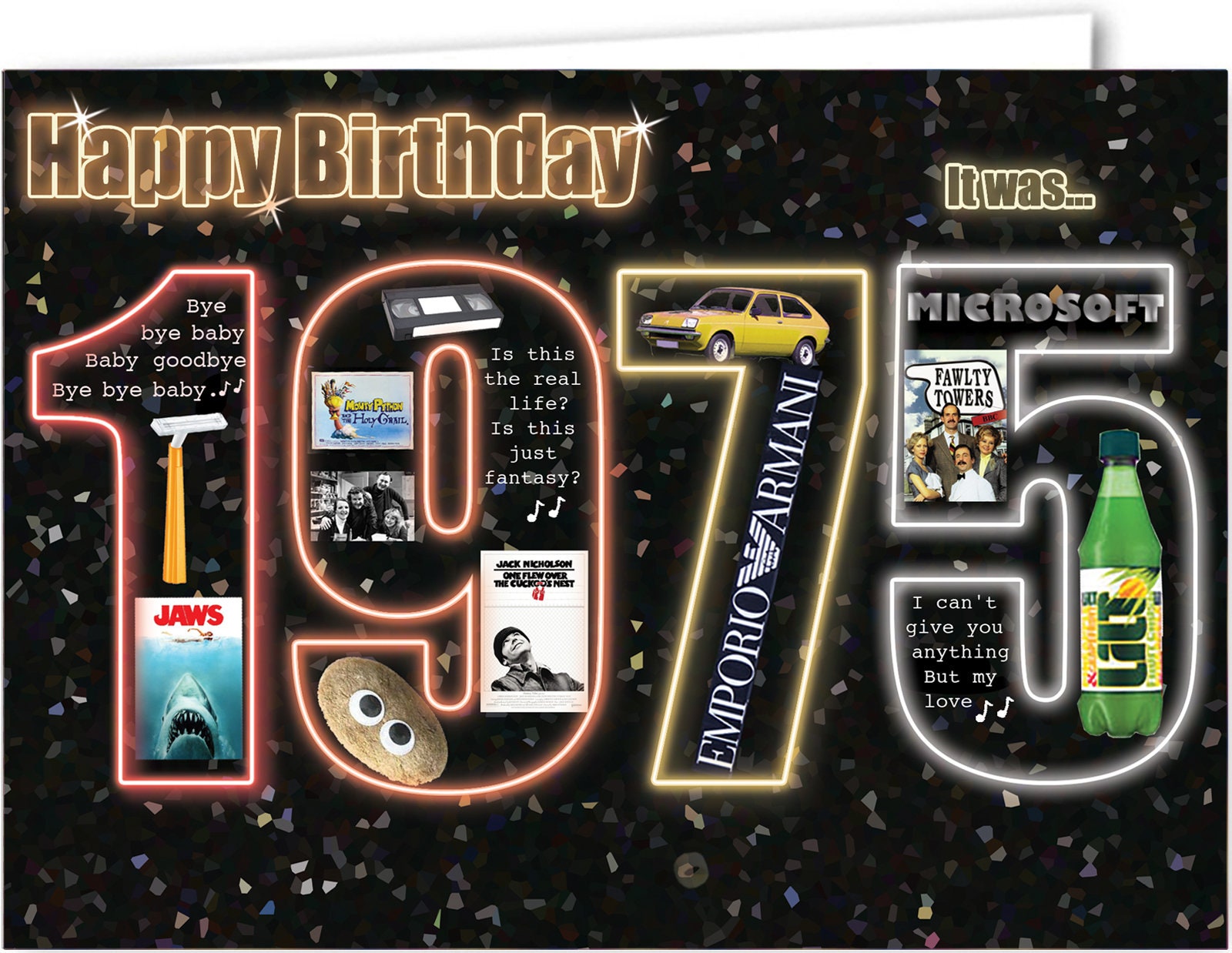 49th Birthday Card Souvenir of 1975 2024 - Etsy