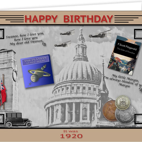 103 Birthday Card - Etsy