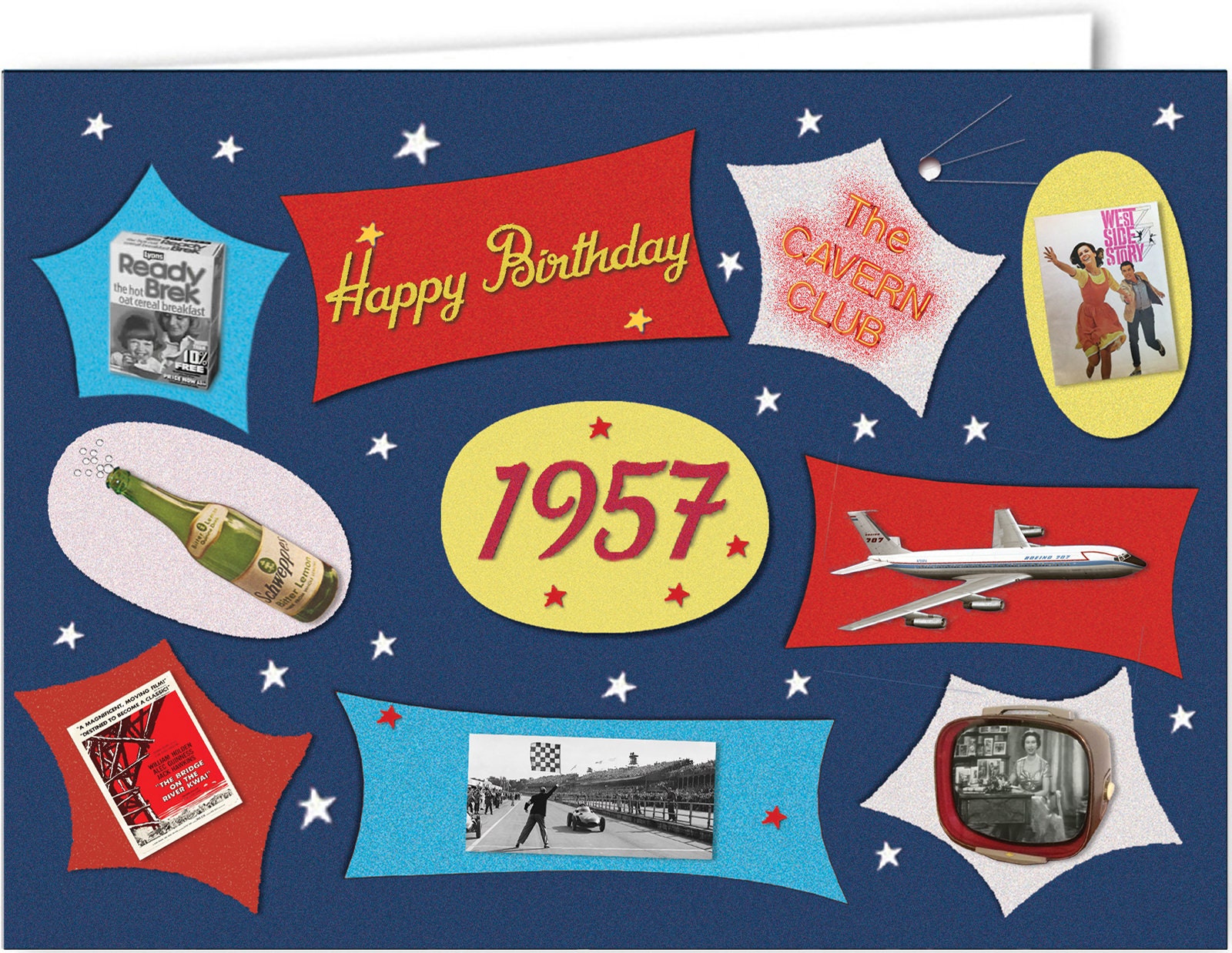 67th Birthday Card Souvenir of 1957 2024 - Etsy