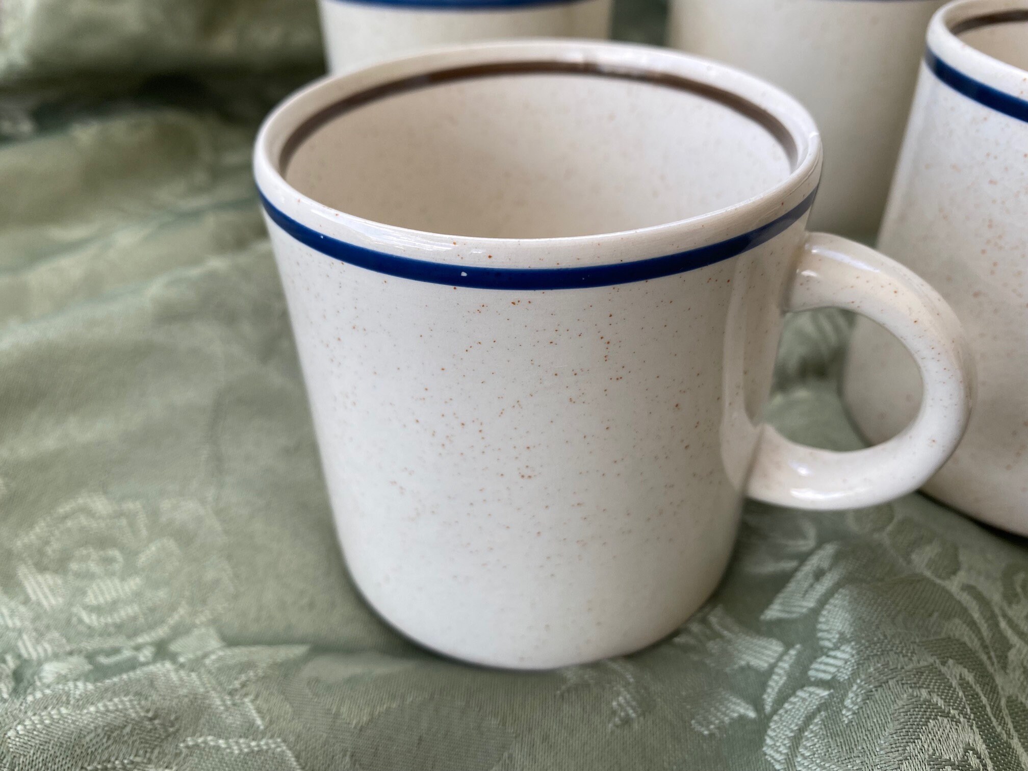 Vintage Arklow Shannon Aran Stone Bluewick Creamer and Mug Set, Made in ...