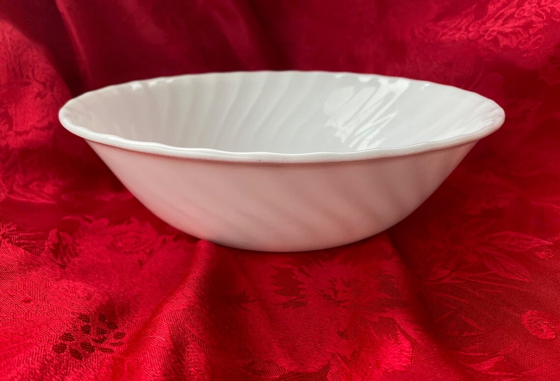 Vintage Corelle Corningware Enhancements White Swirl Discontinued ...