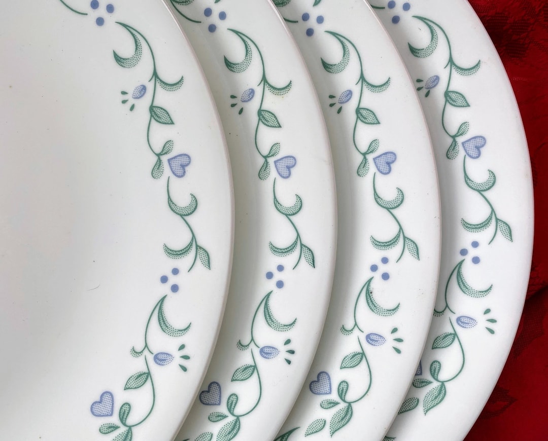 Vintage Corelle Country Cottage Dinner Plates, Bread and Butter Plates ...
