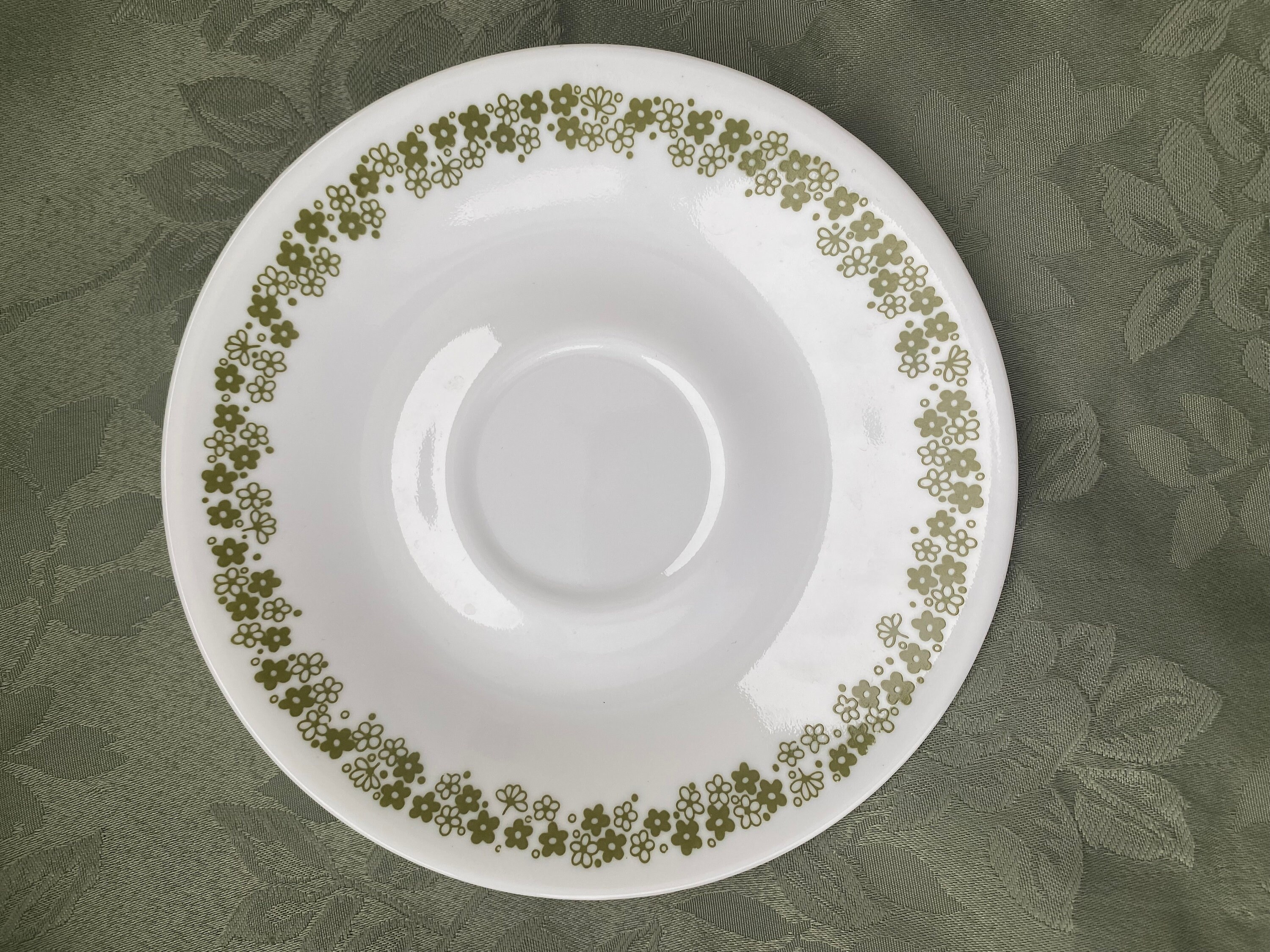Vintage Corelle Corning Spring Blossom Green Pyrex Mugs, Salad Plate ...