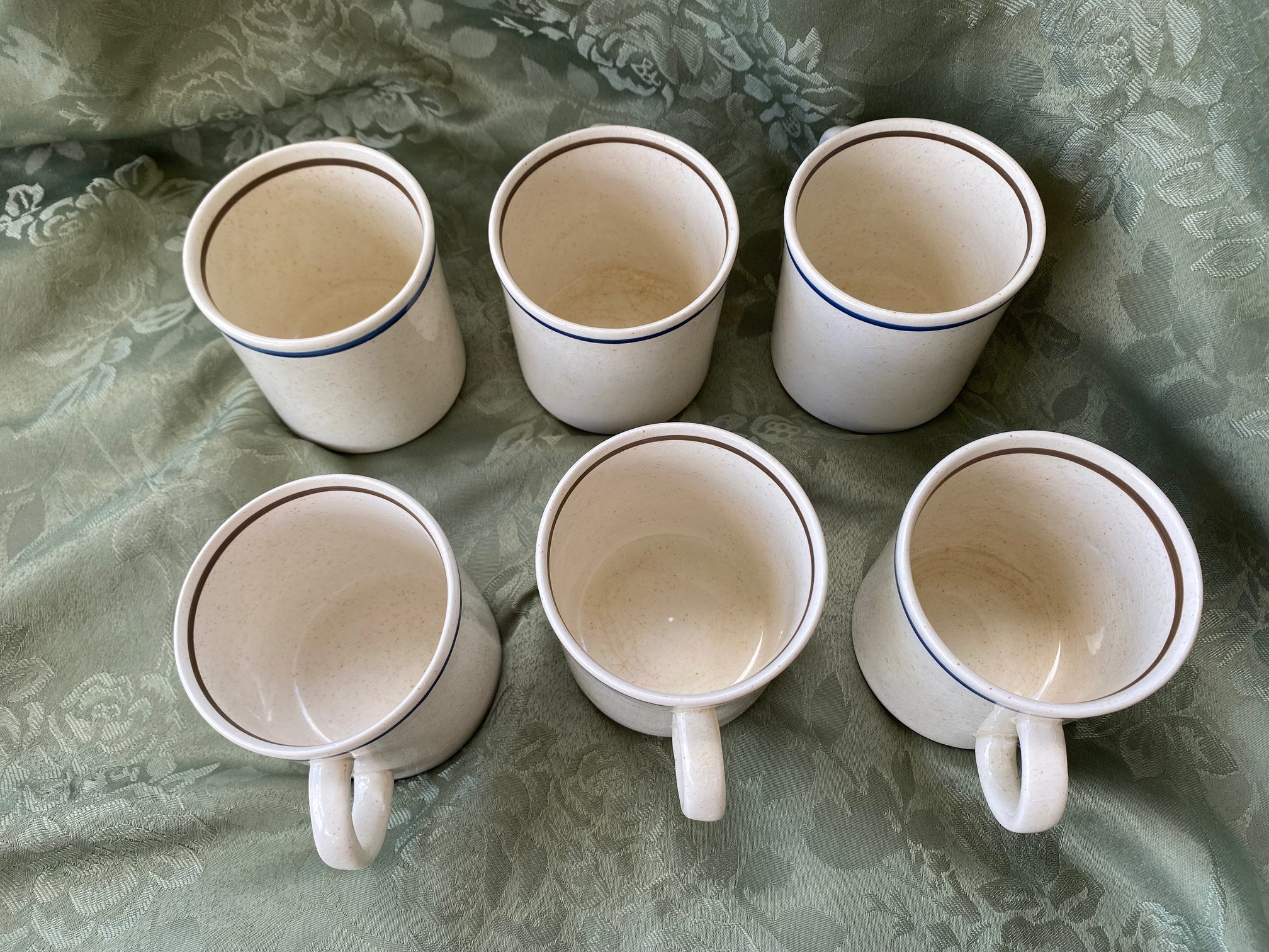 Vintage Arklow Shannon Aran Stone Bluewick Creamer and Mug Set, Made in ...