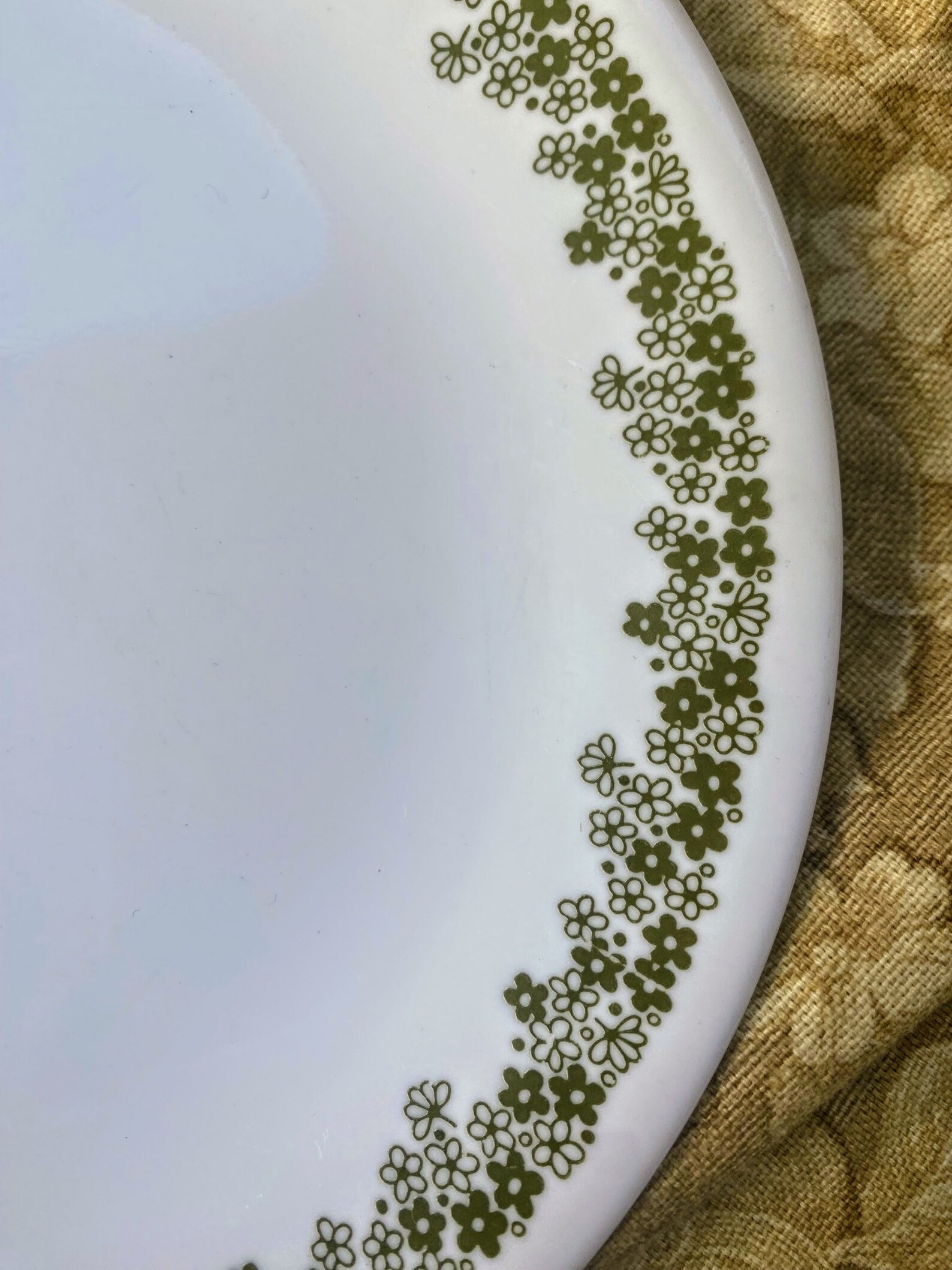 Vintage Corelle Corning Spring Blossom Green Pyrex Mugs, Salad Plate ...