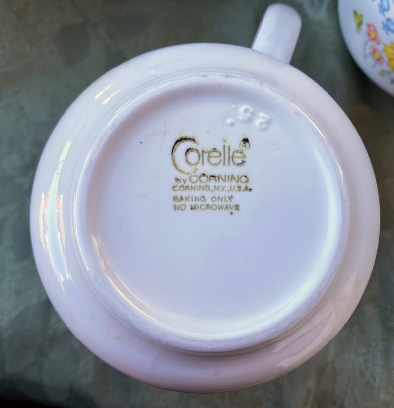 Vintage Corelle by Corning Meadow Pattern, Set of 2 Salad Plates, Set ...