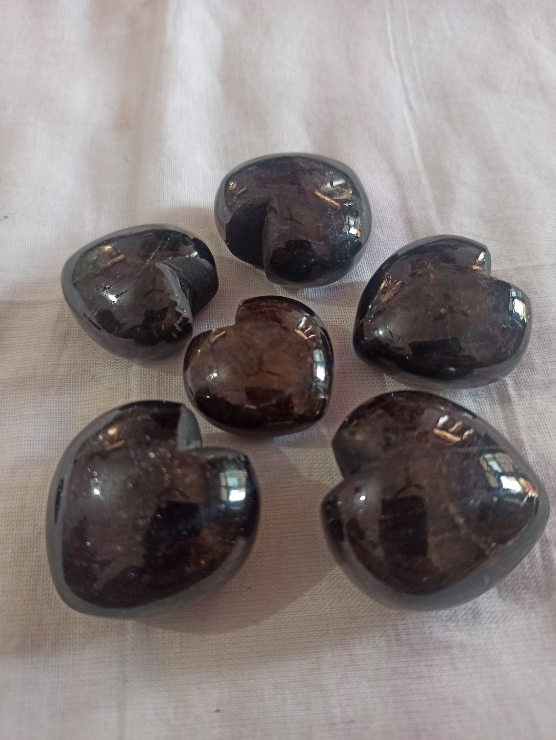 Garnet Heart Hand Carved Heart Shaped Garnet Heart Gemstone | Etsy