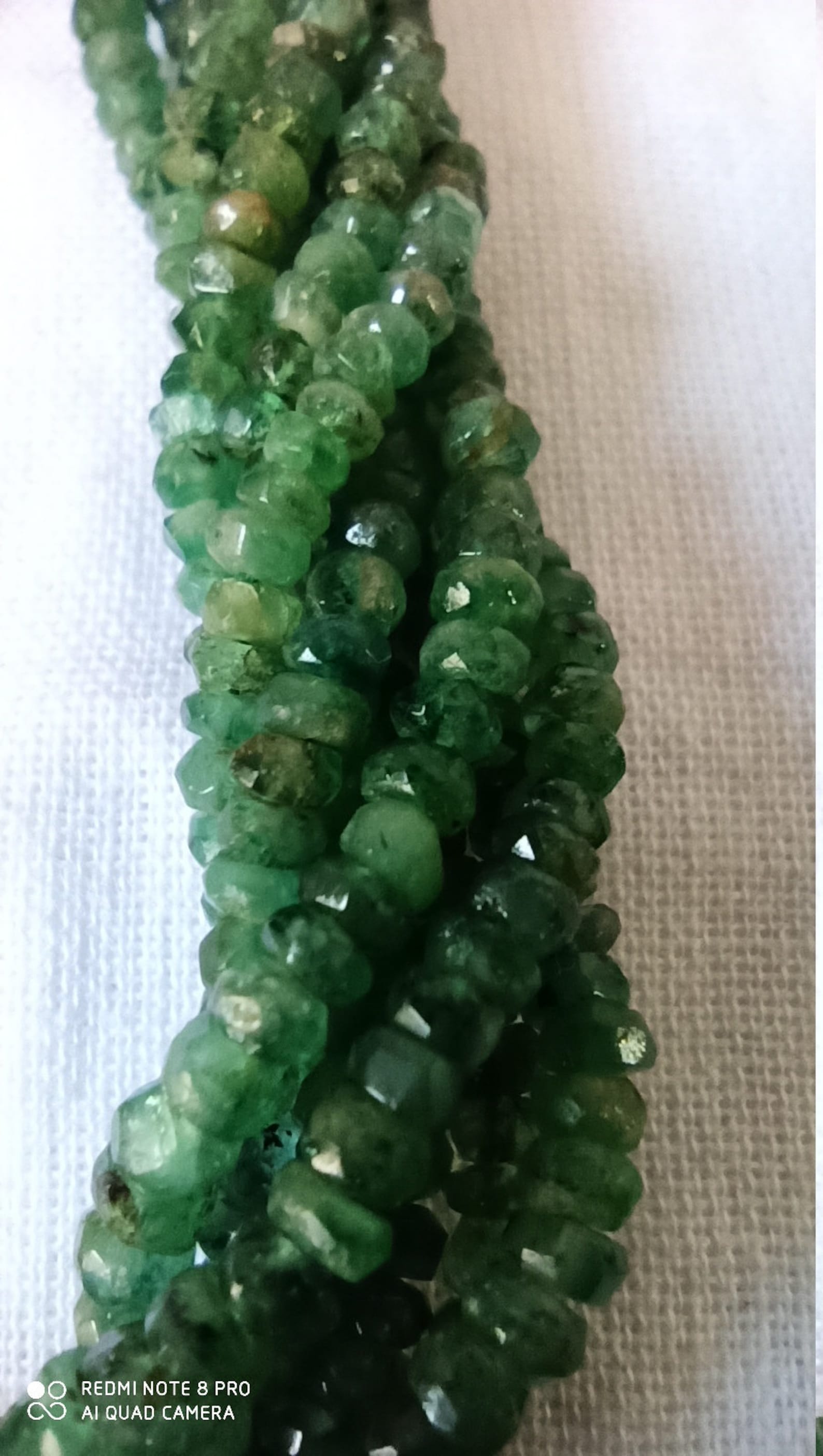 Natural Emerald Faceted Beads String 32 Carat Fine Quality - Etsy