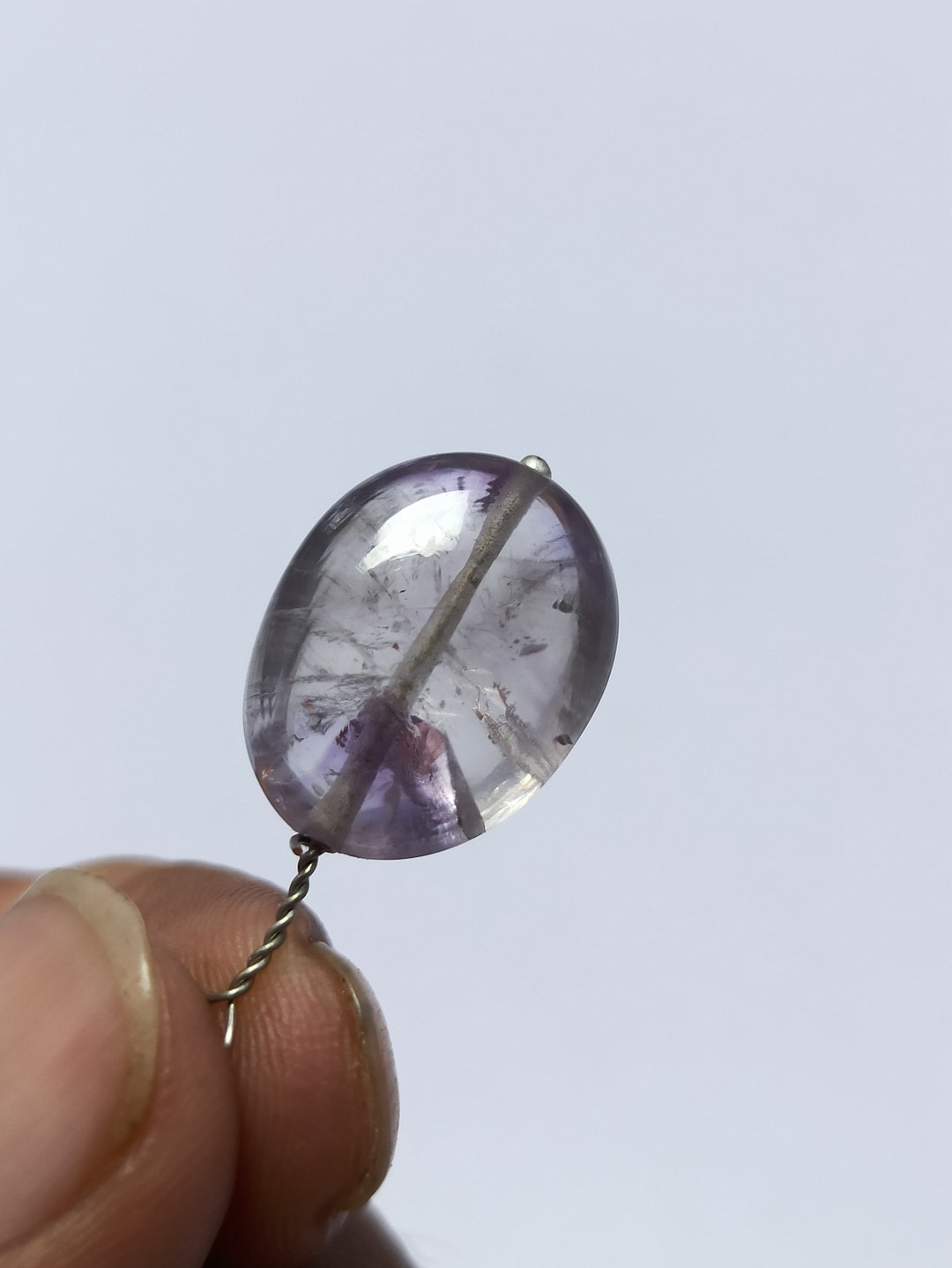 Natural Brazil Amethyst Smooth Beads 15.20 Carat Tumble Pendant ...