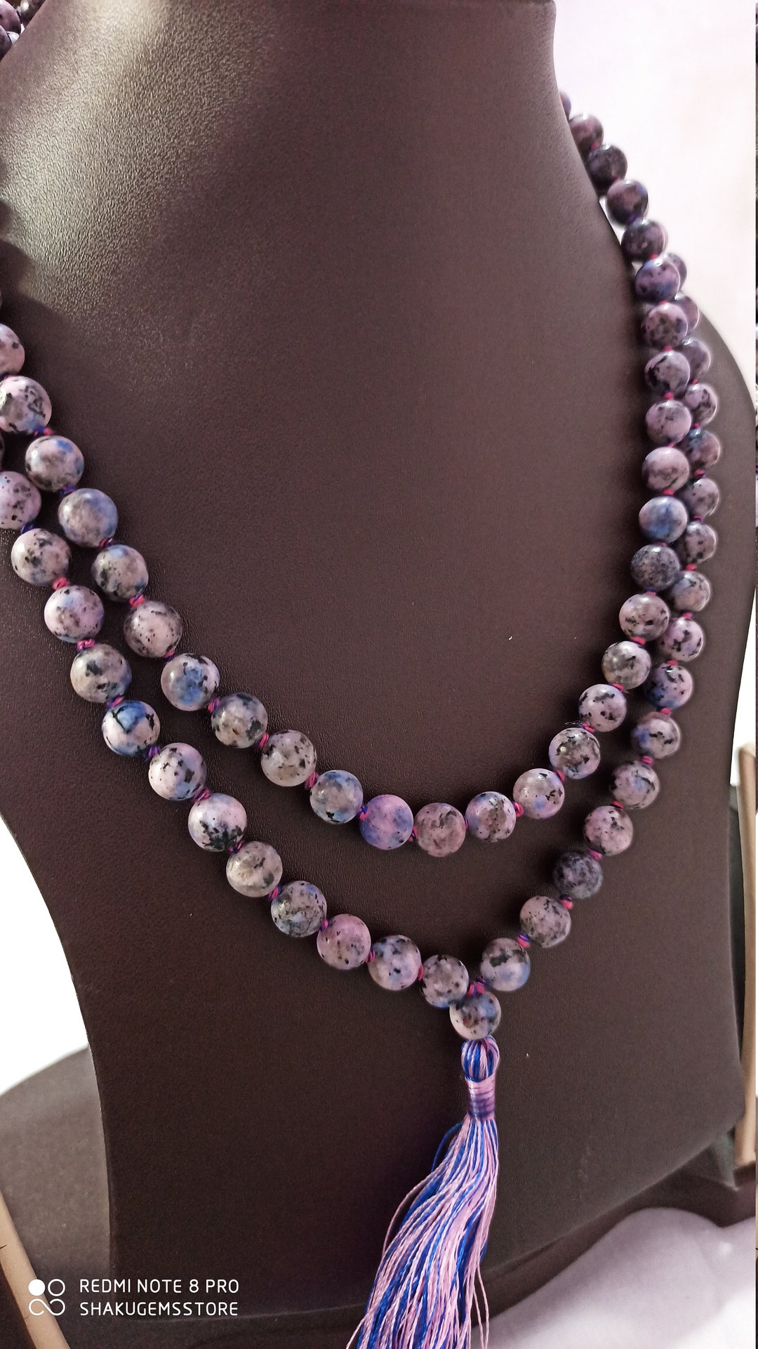 Blue Dollmansion Japa Mala Prayer Beads Round Beads Japa Mala and Hand ...