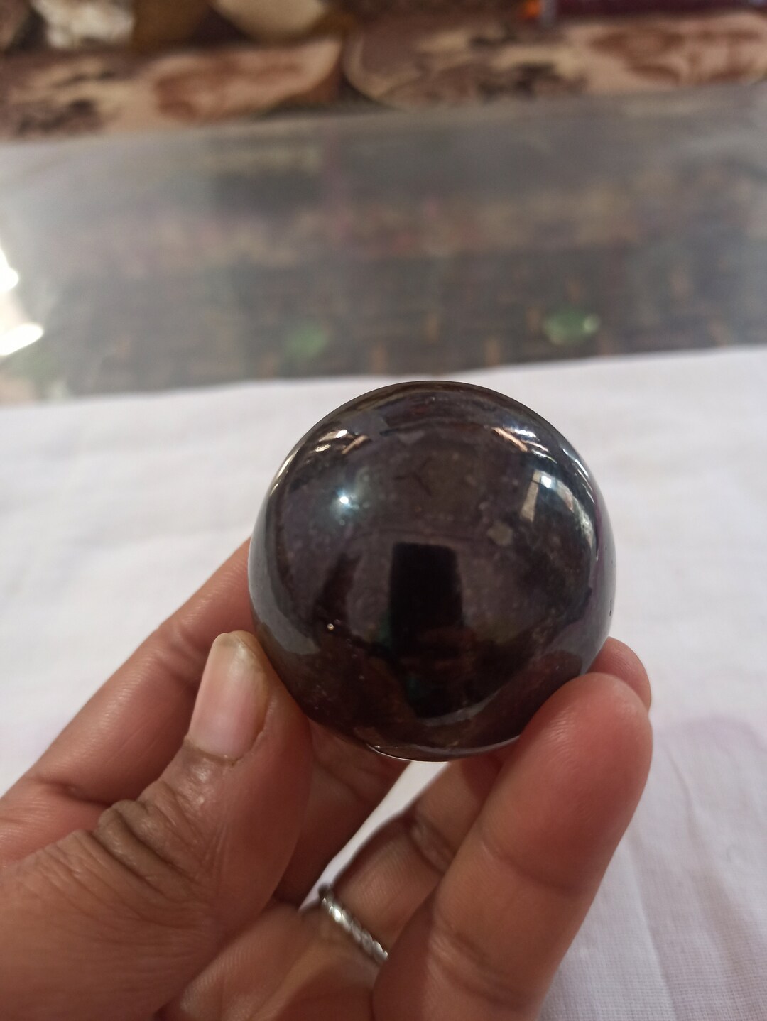 Garnet Sphere Ball Crystal Healing Boll Collector Gemstone - Etsy