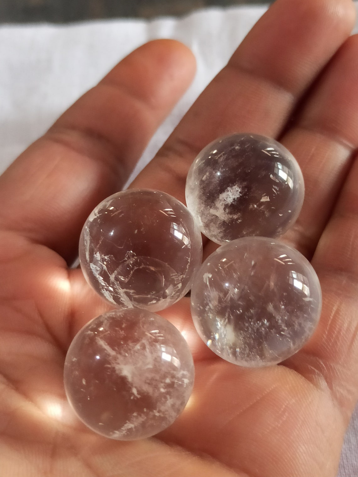 Clear Quartz Sphere Ball Crystal Boll Healing Collector - Etsy UK