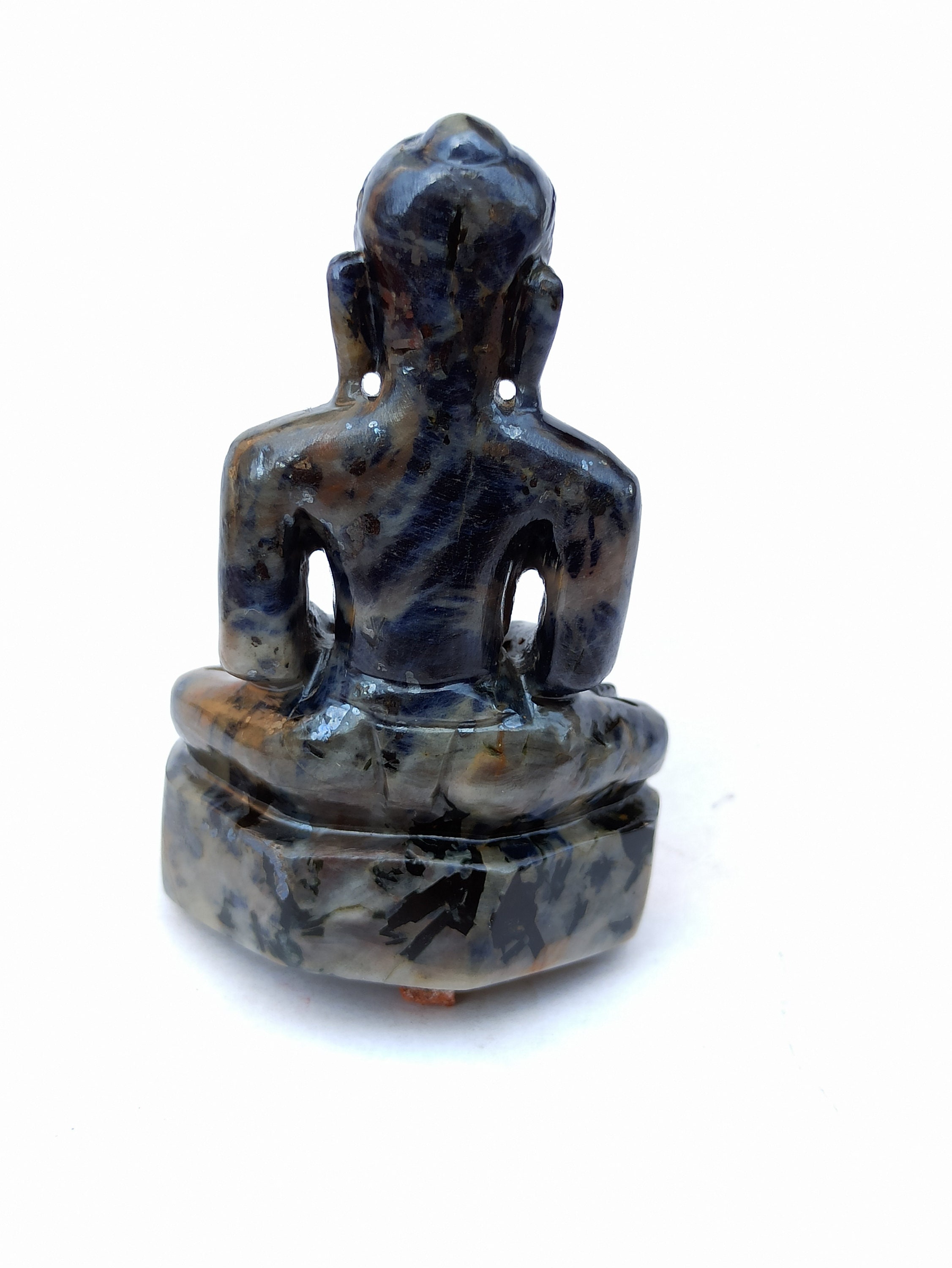 Blue Sapphire Hand Carved Mahaveer Statue AAA Natural Gemstone - Etsy