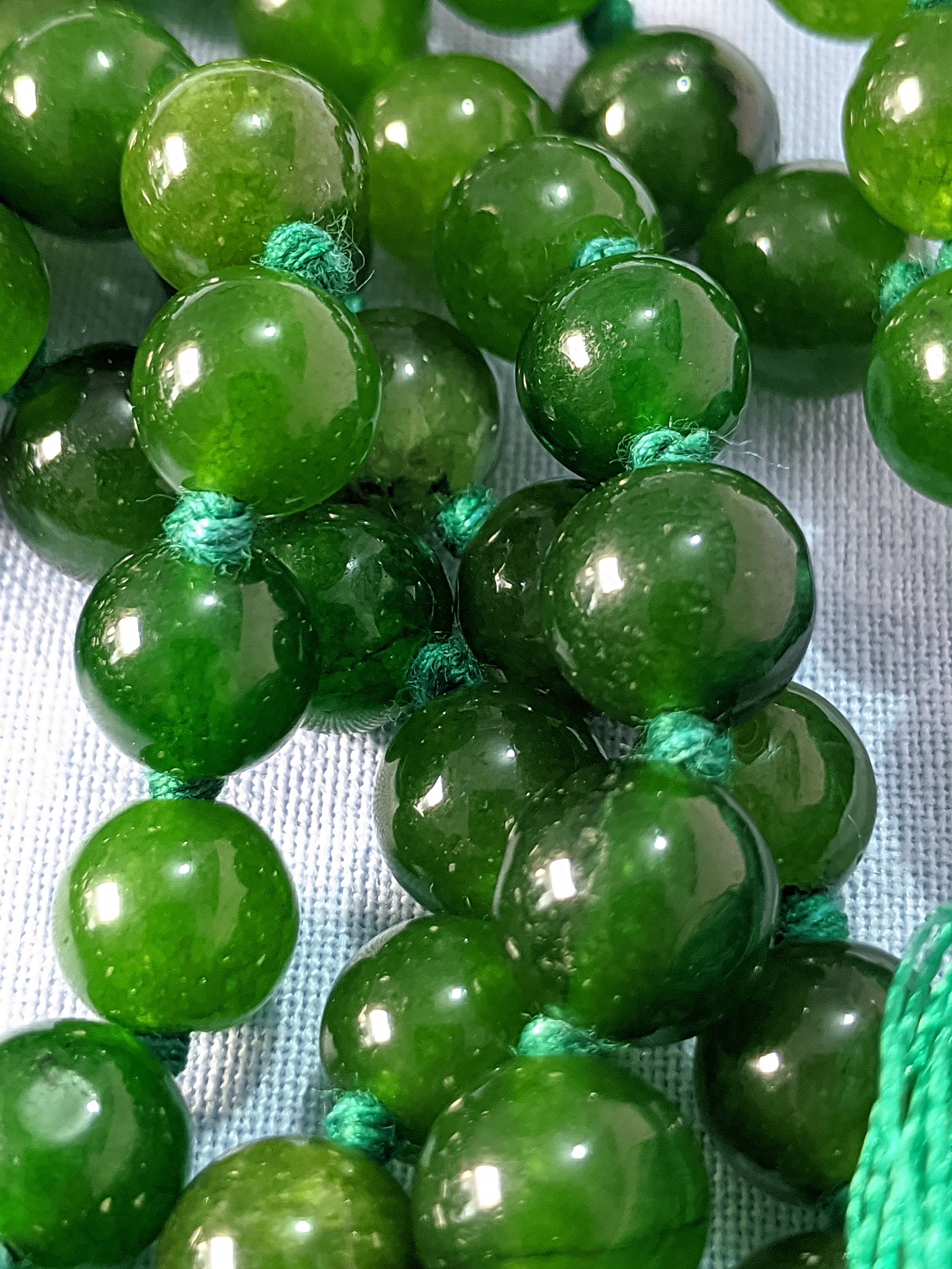 Peridot Hydro Runde Perlen Japa Mala Gebet Perlen 108 Perlen | Etsy