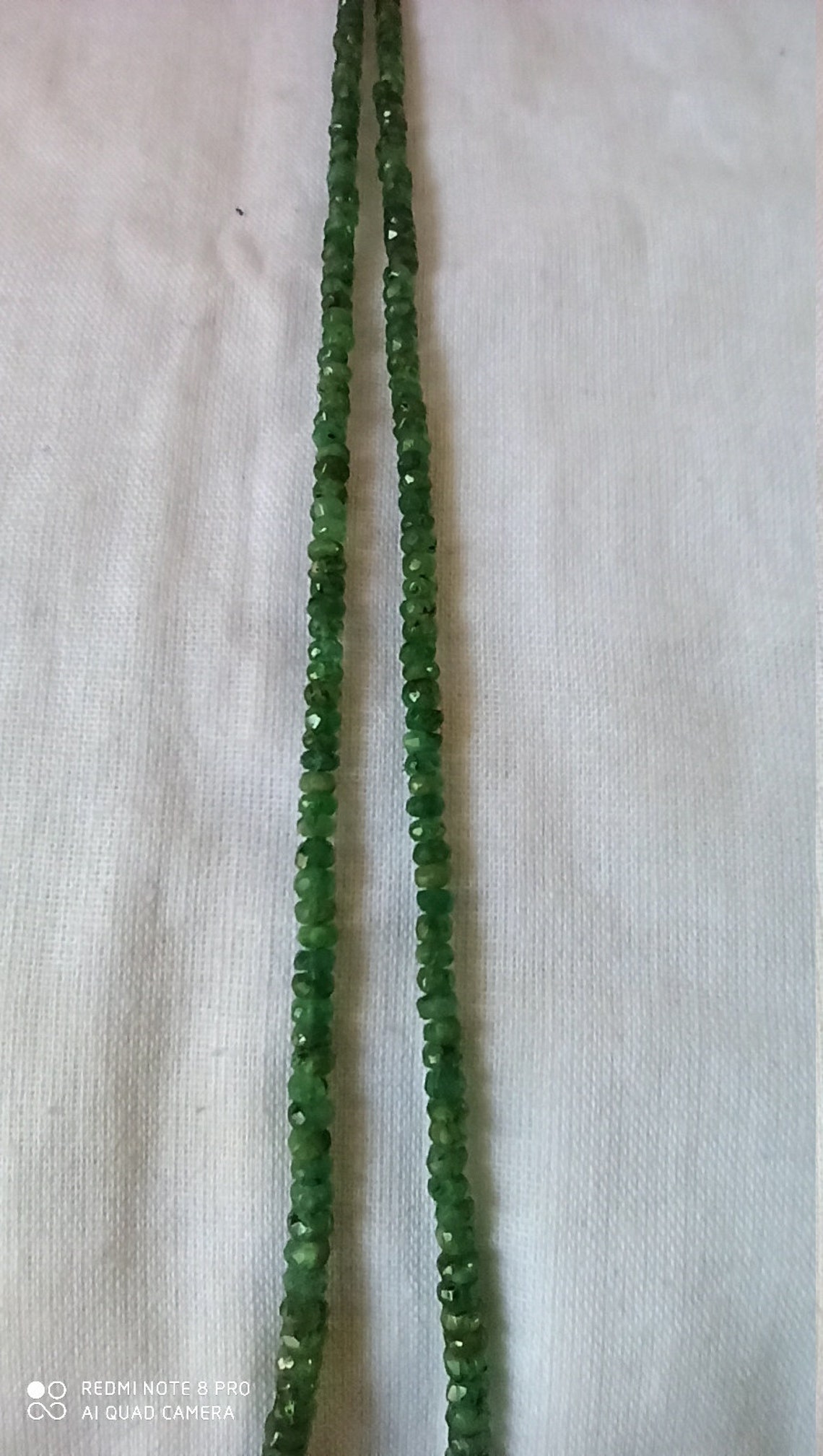 Natural Emerald Faceted Beads String 32 Carat Fine Quality - Etsy