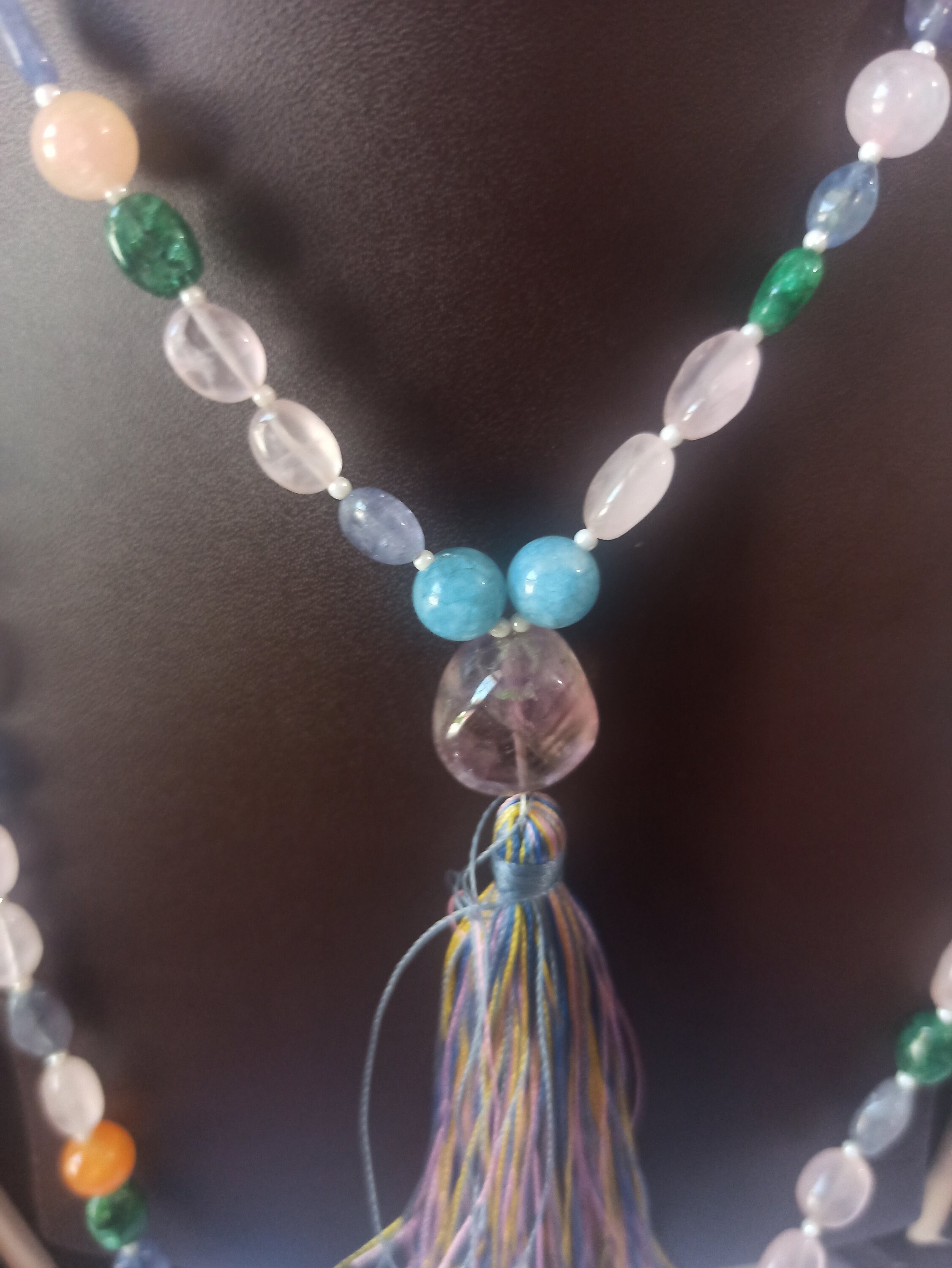 Natural Multi Gemstone Japa Mala Prayer Beads Japa Mala 108 - Etsy