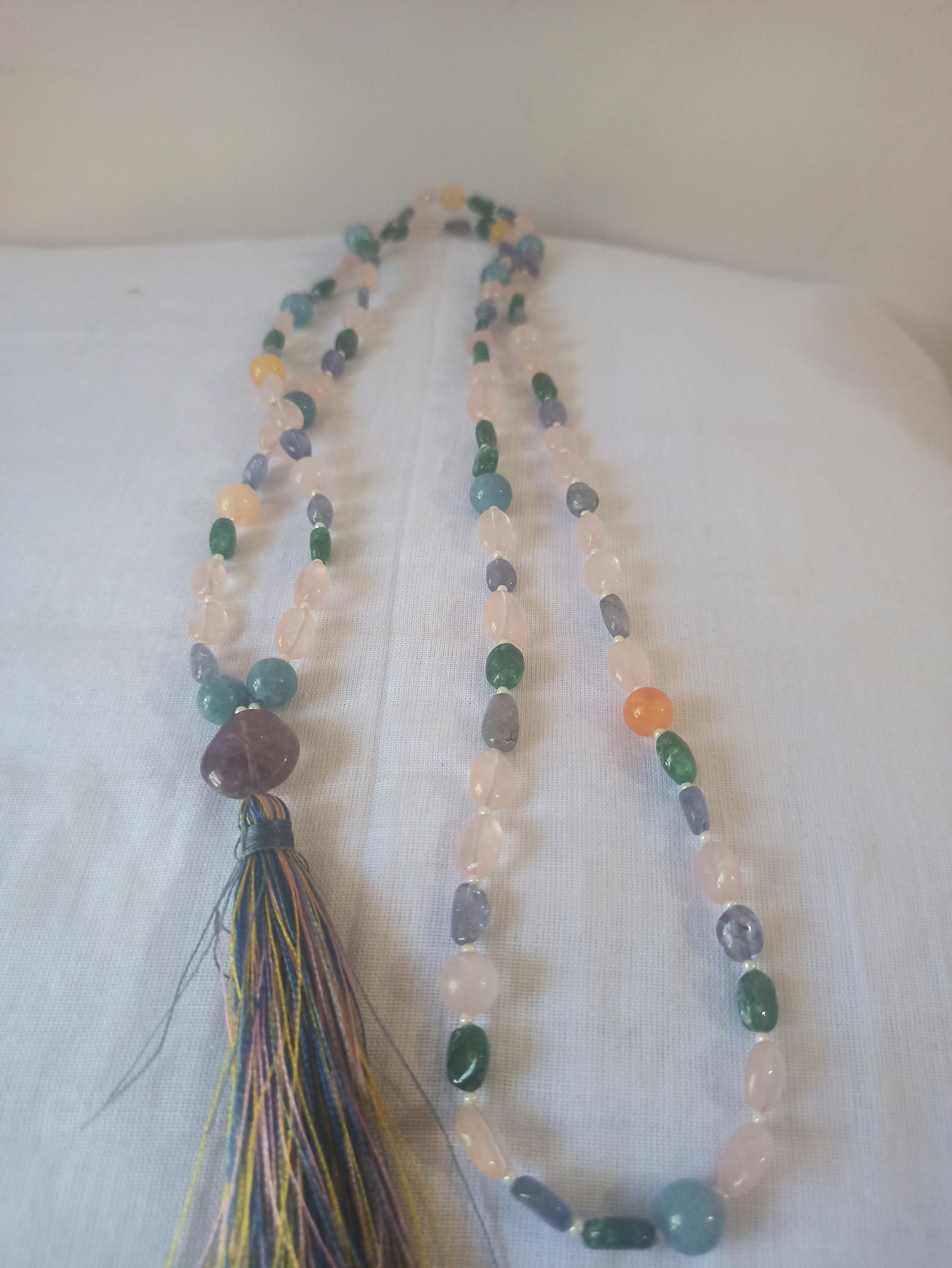 Natural Multi Gemstone Japa Mala Prayer Beads Japa Mala 108 - Etsy