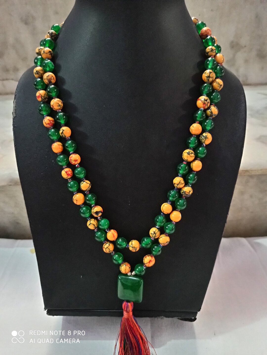 Multi Gemstone Japa Mala With Tumble Stone Prayer Beads Meditation Japa ...
