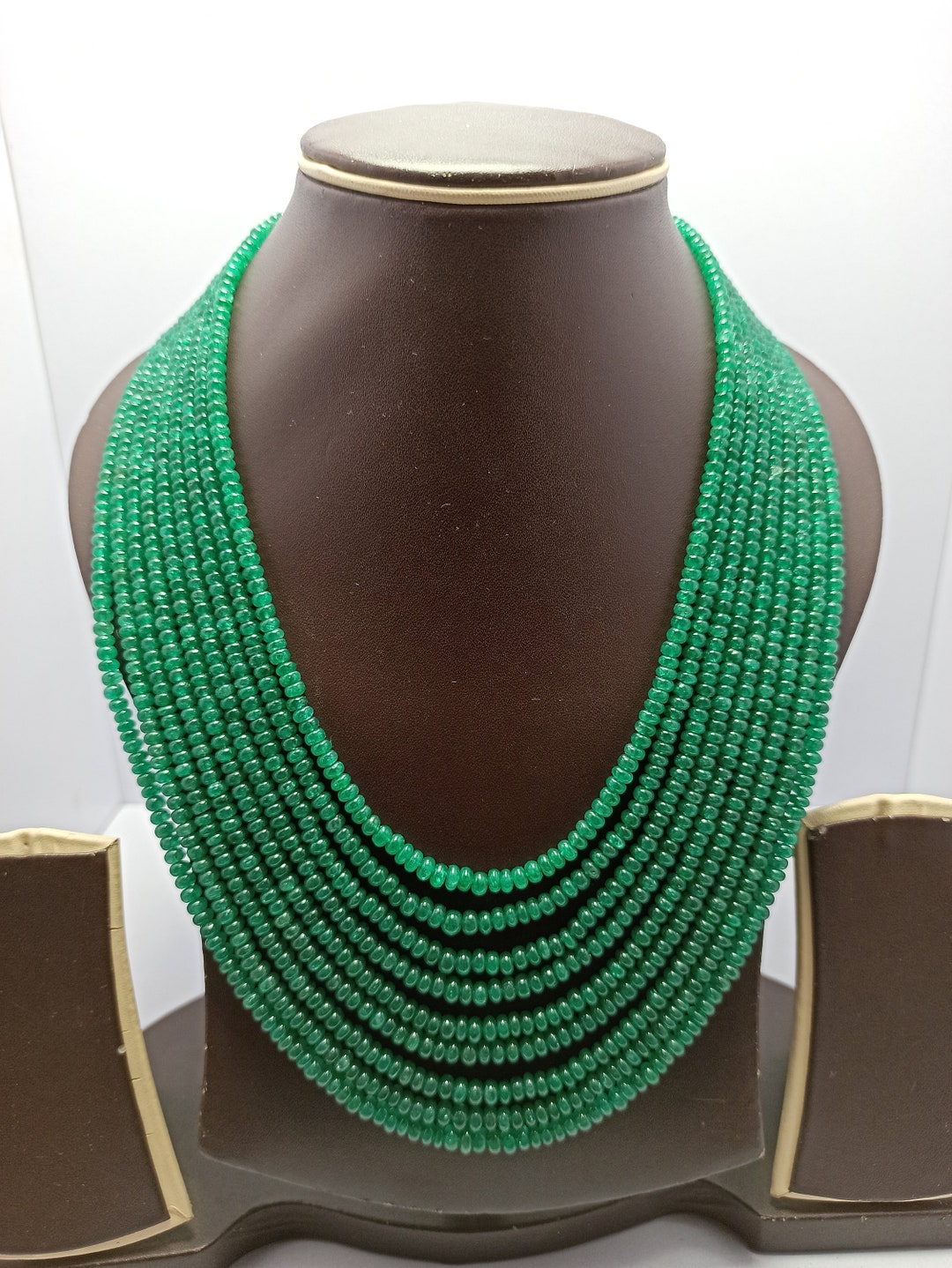 AAA Dyed Emerald Beryl Necklace 633 Carat Healing Gemstone on ...