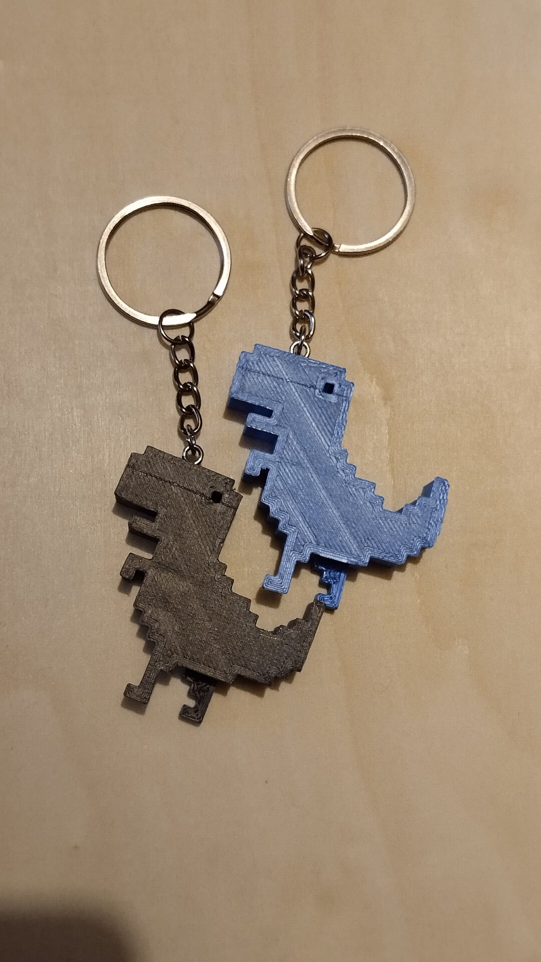 3D PLA Trex Keychain, 3D Printed Plastic Dinosaur Keychain - Etsy