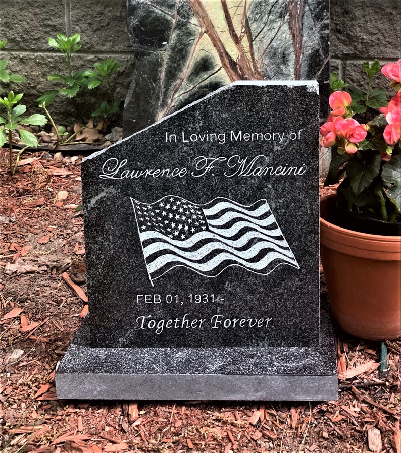 Hand Engraved Granite Memorial Stone: Celebration of Life Marker (11