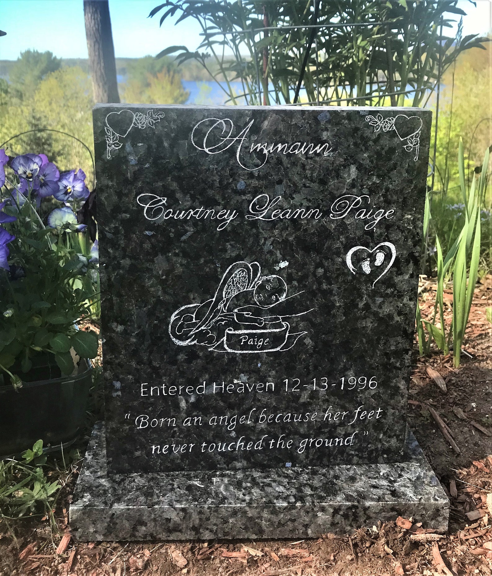 Infant Memorial Stones / Infant Grave Markers / Baby Gravestone 11 X 10 ...
