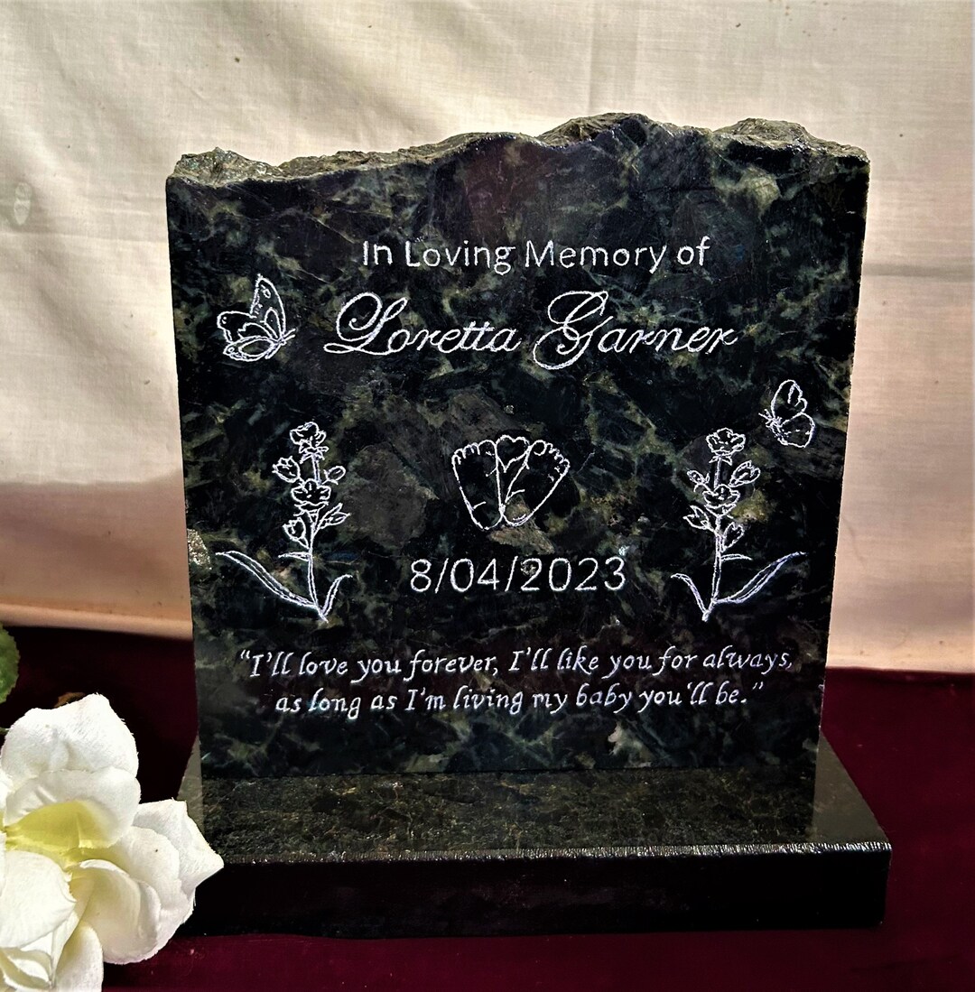 Small Adult / Baby Memorial Stone / Grave Marker / Urn Marker ~ Solid ...