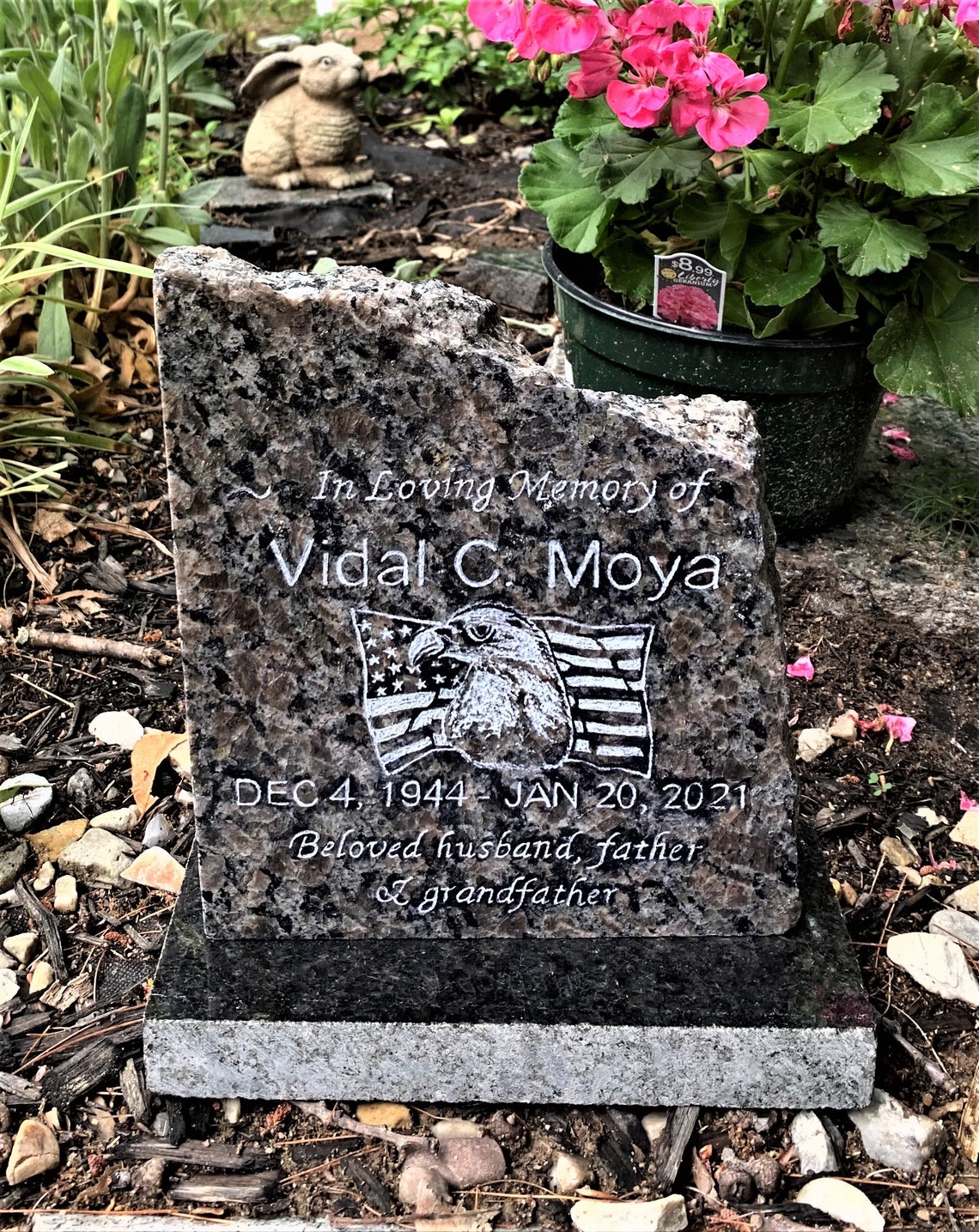 Small Affordable Personalized Memorial Stone / Urn Marker - Etsy