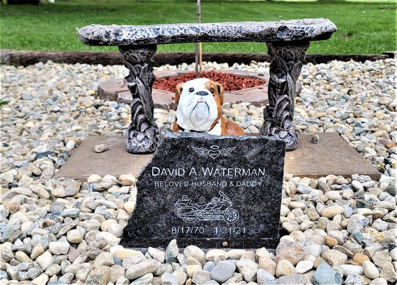 Small Affordable Personalized Memorial Stone / Urn Marker - Etsy