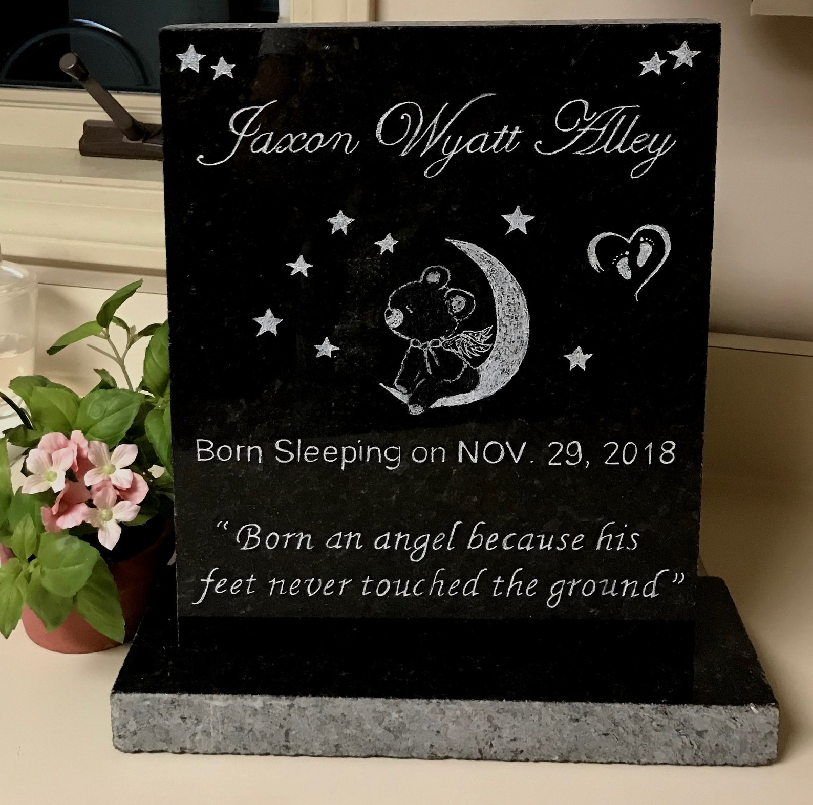 Infant Memorial Stones / Infant Grave Markers / Baby Gravestone 11 X 10 ...