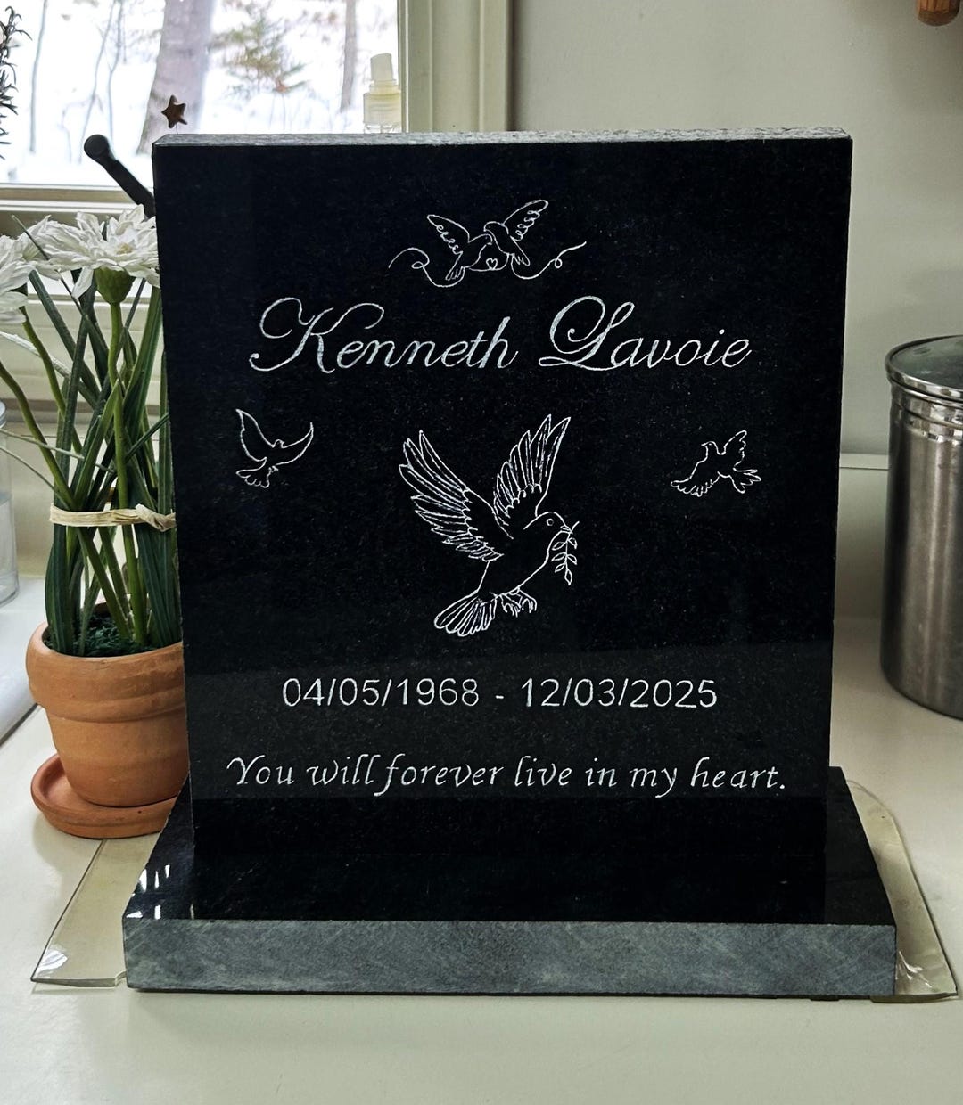 Hand Engraved Adult and Infant Memorial Stones / Infant Grave Markers ...