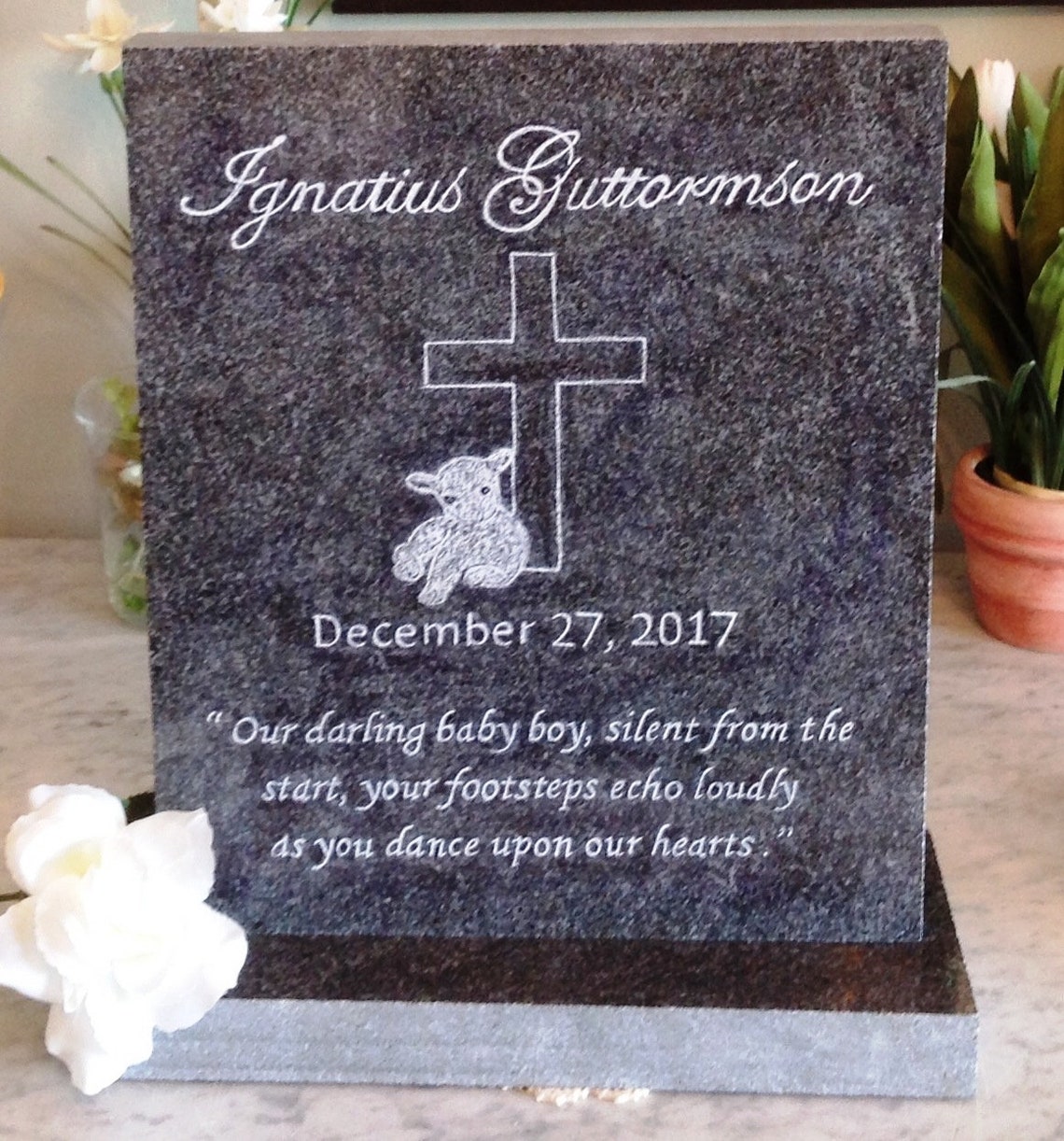 Adult and Infant Memorial Stones / Infant Grave Markers / Baby ...