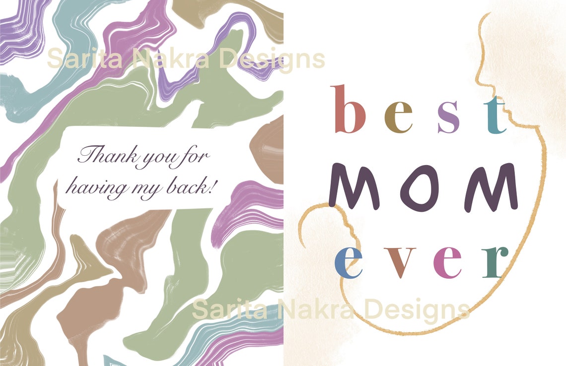 Printable Mothers Day Card Best Mom Ever Happy Mothers Day Card All ...