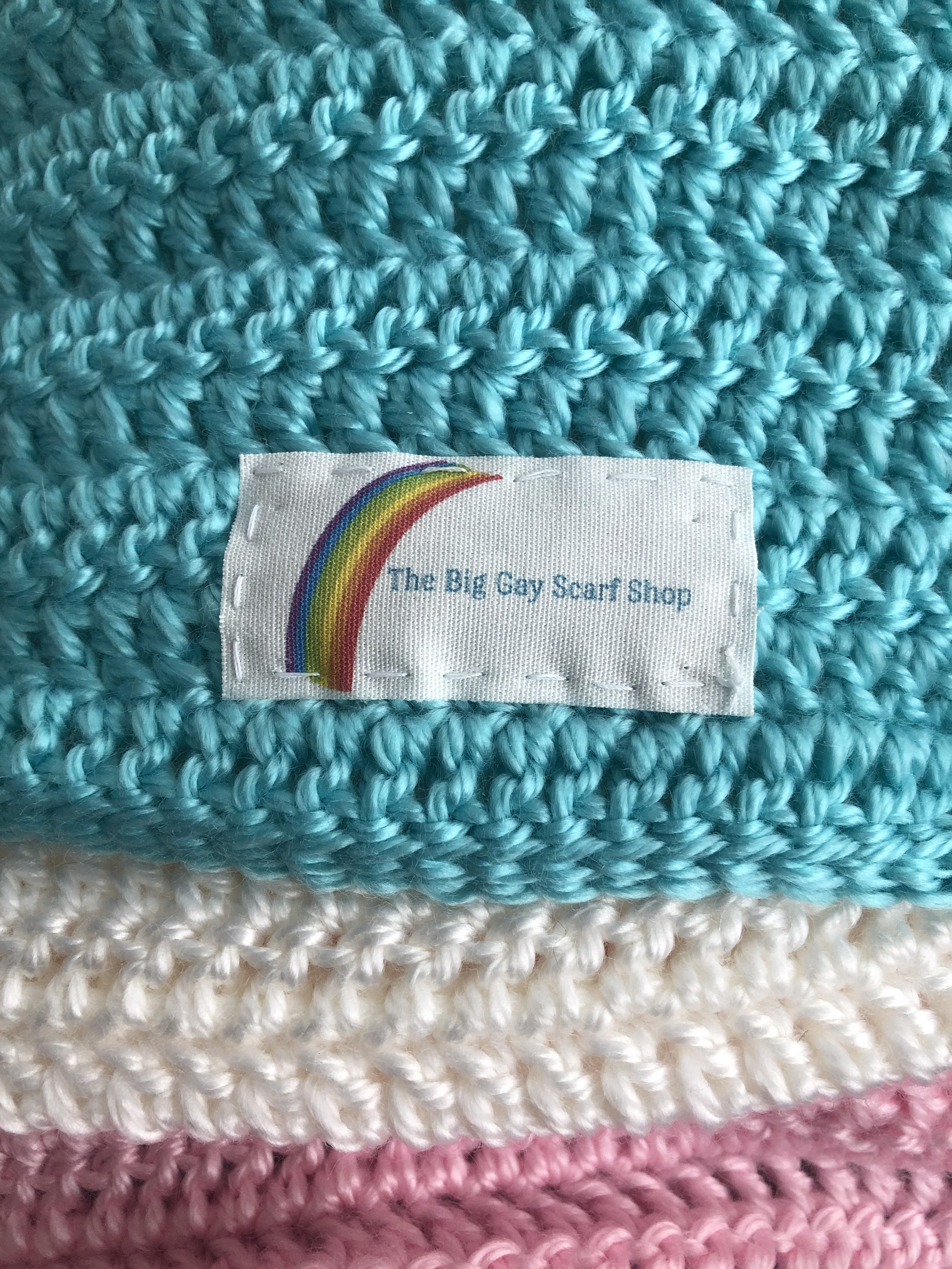 Transgender Pride Scarf Pride Scarf Hand Crocheted Winter | Etsy