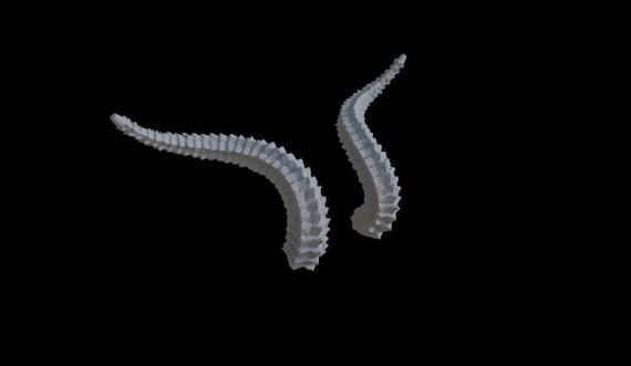 STL Straight Dragon Horn 3D Model | Etsy