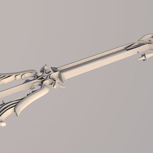 STL File Kingdom Hearts Oathkeeper Keyblade and Charm 3D Model - Etsy