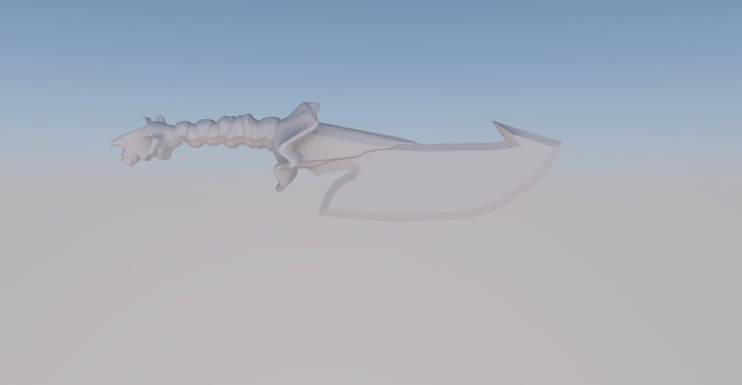 STL File Monster Hunter Back Dagger 3D Model - Etsy