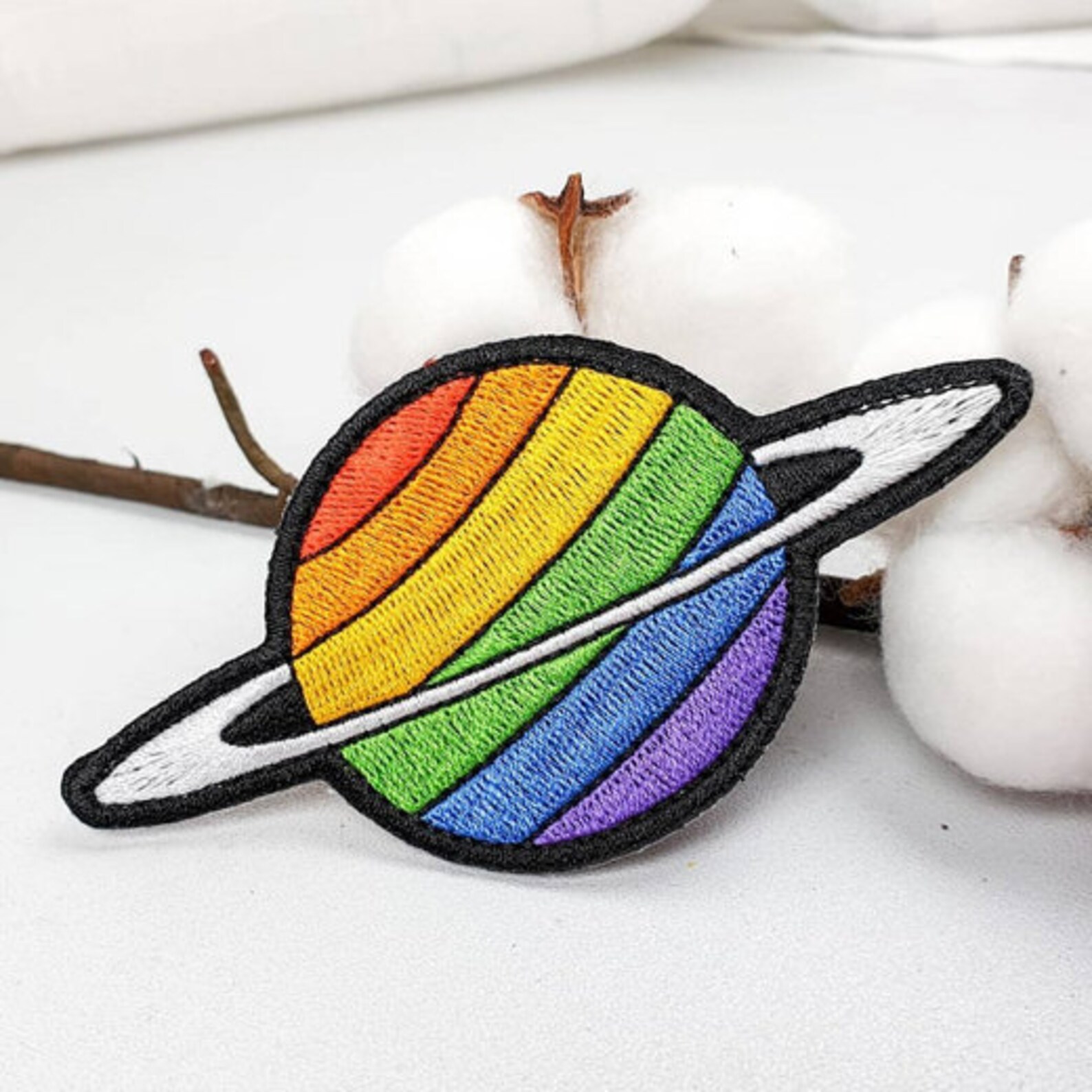 1ea Pride Patchlgbt Planet Patch Queer Patch Rainbow | Etsy