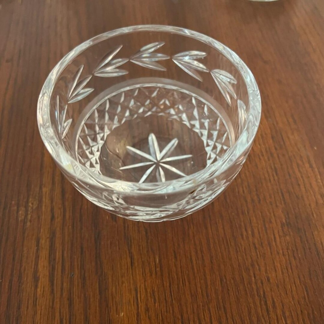 Galway Irish Crystal Bowl Leah Pattern Love & Loyal Irish Symbol 5.75 ...