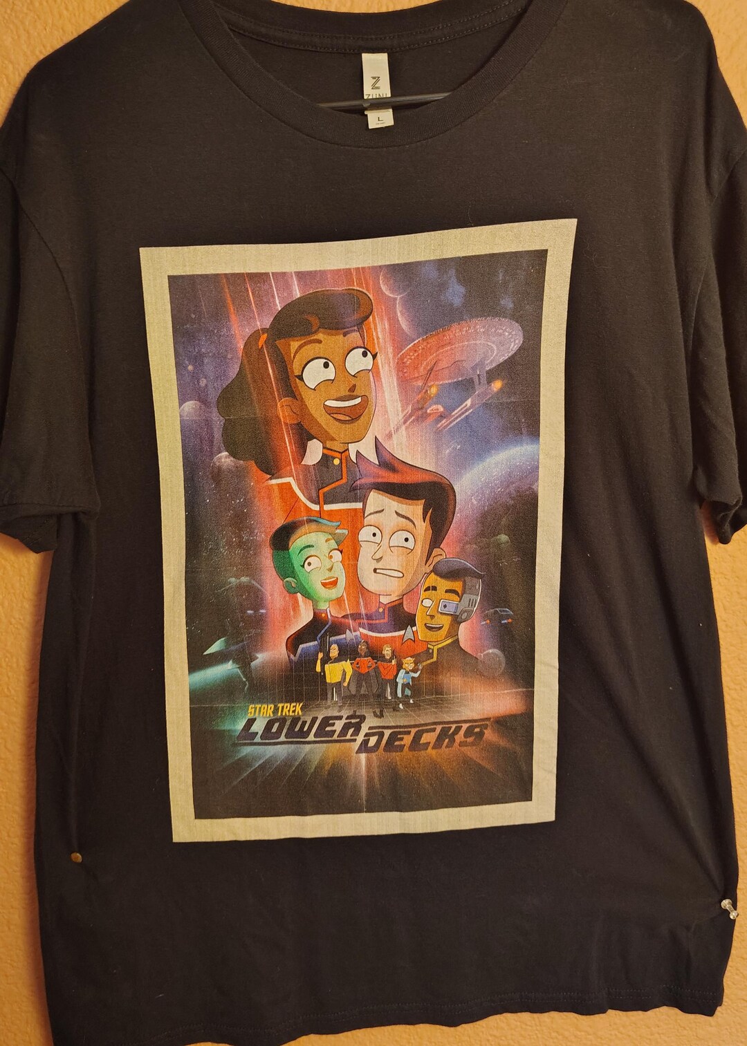 Vintage Star Trek Lower Decks T Shirt Size L Mens Cartoon Character T ...
