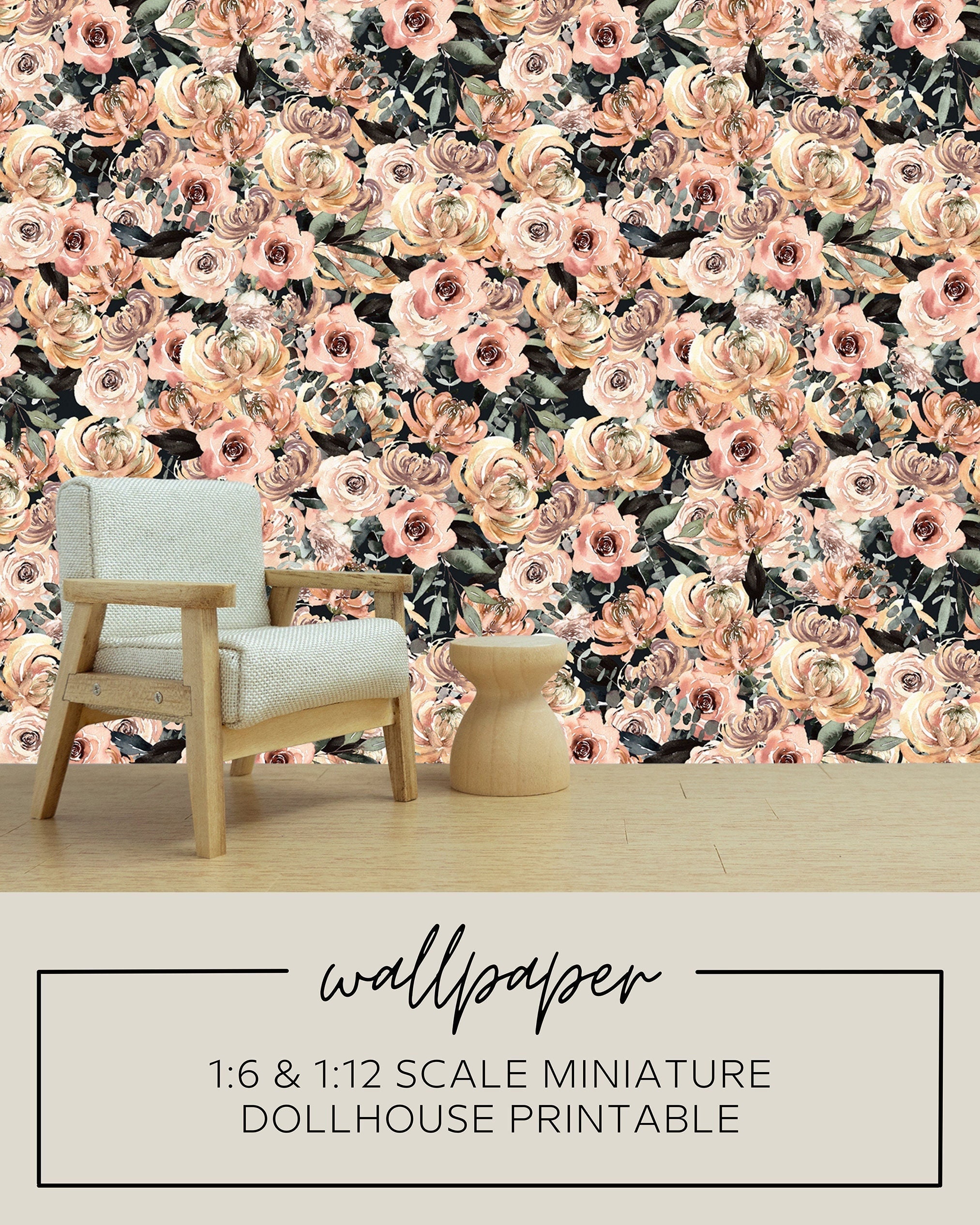 Dolls & Miniatures Dollhouse wallpaper PDF download printable ...