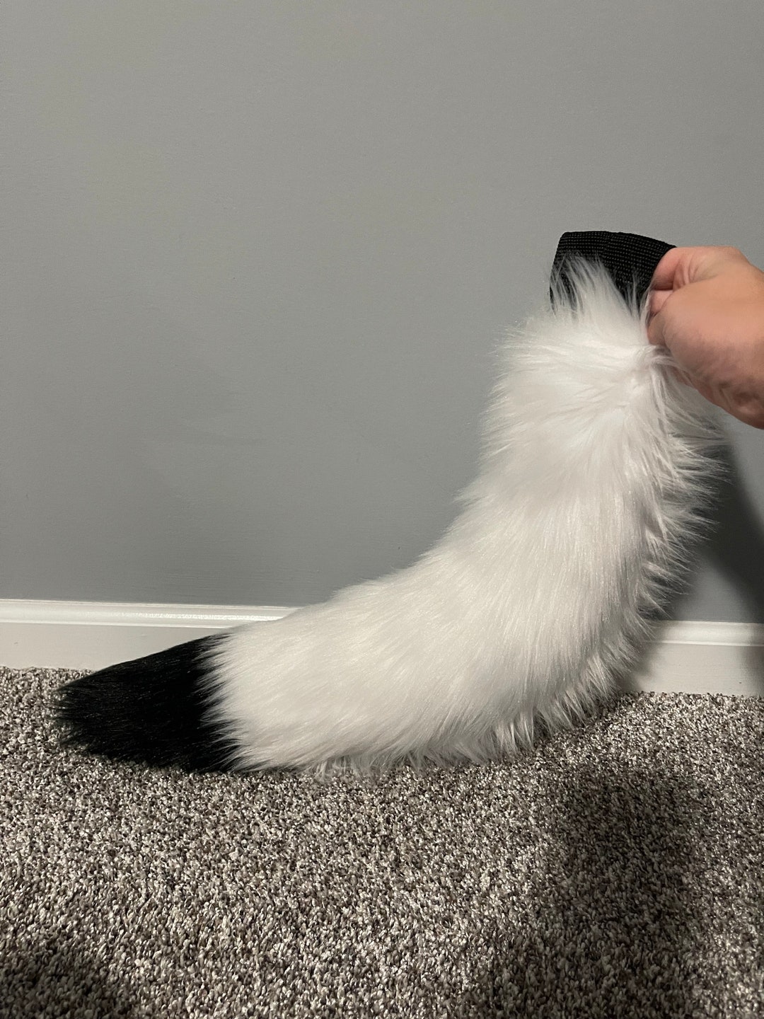 Black White Fursuit Tail - Etsy