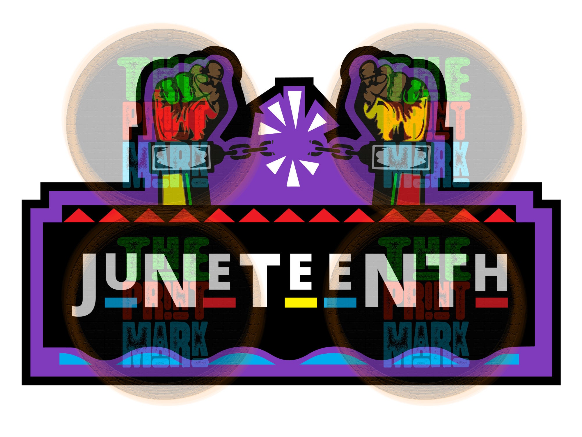 Juneteenth Purple Design - PNG, SVG - Etsy